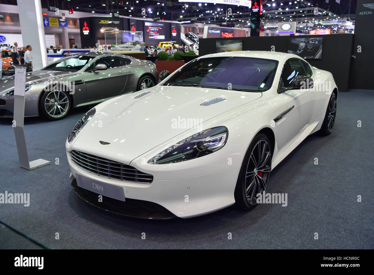 NONTHABURI - DECEMBER 8: Aston Martin DB9 car on display at Thailand ...