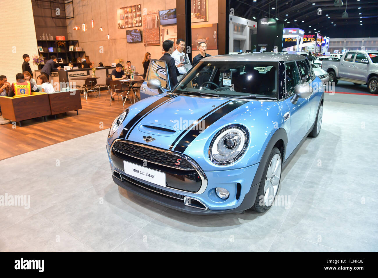 NONTHABURI - DECEMBER 8: Mini Cooper Club man car on display at ...