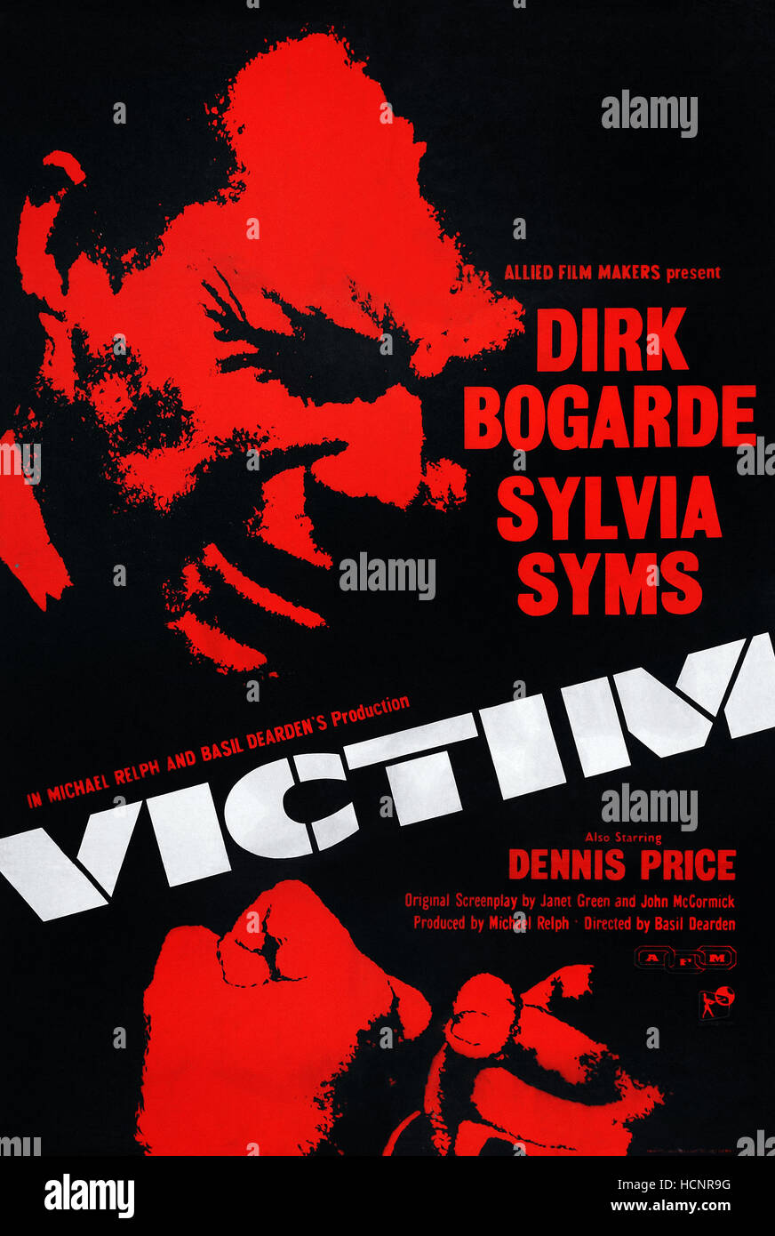 VICTIM, British poster art, Dirk Bogarde, 1961 Stock Photo - Alamy