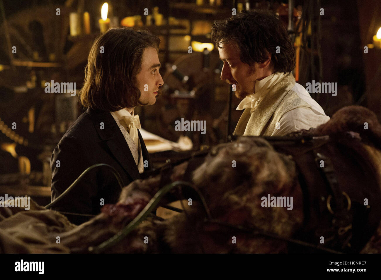 VICTOR FRANKENSTEIN, from left: Daniel Radcliffe as Igor, James McAvoy ...