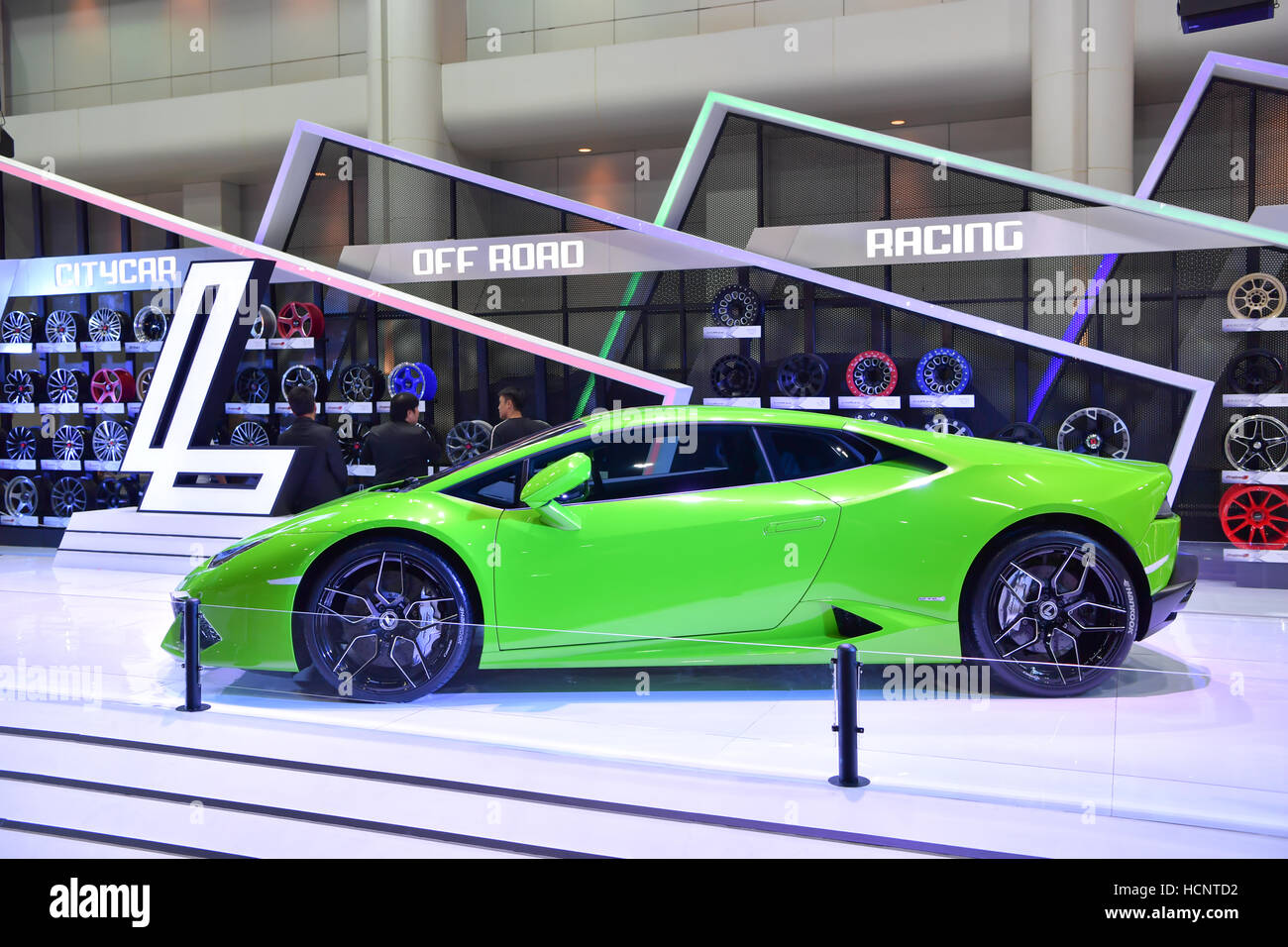 NONTHABURI - DECEMBER 8: Lamborghini car on display at Thailand ...