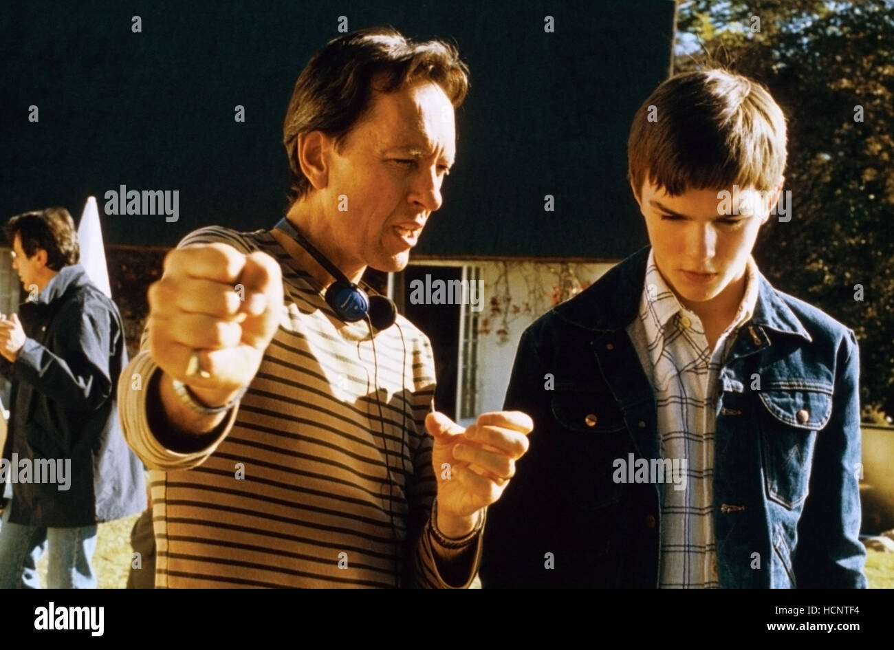 WAH-WAH, director Richard E. Grant, Nicholas Hoult, on set, 2005 ...