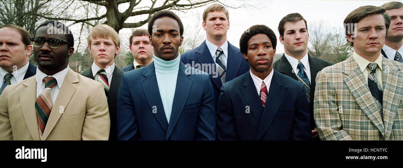 WE ARE MARSHALL, front row: Anthony Mackie (second from left), Arlen ...