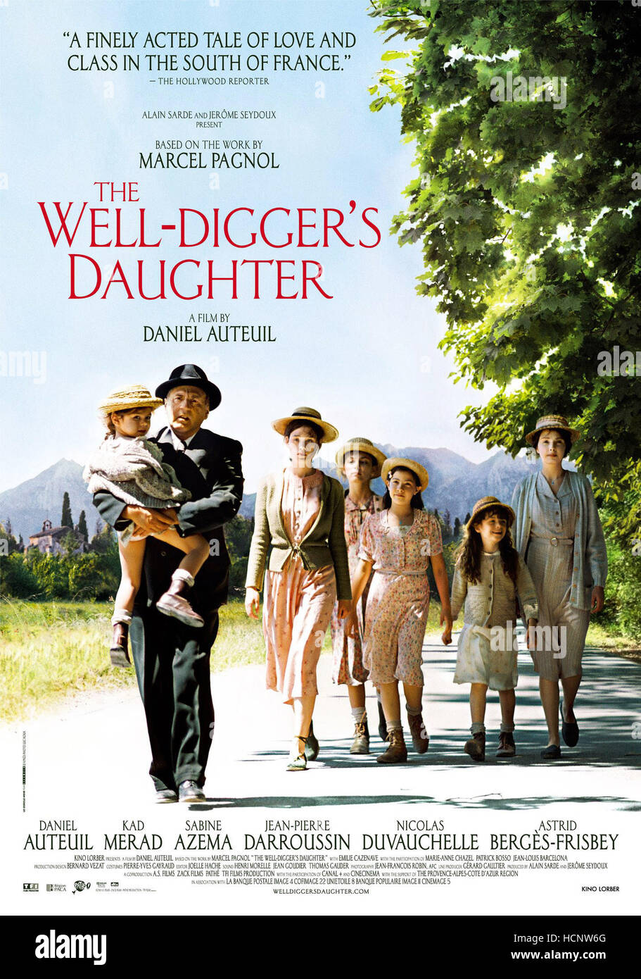 THE WELL DIGGER'S DAUGHTER, (aka LA FILLE DU PUISATIER), US poster art, Daniel Auteuil (adult ...