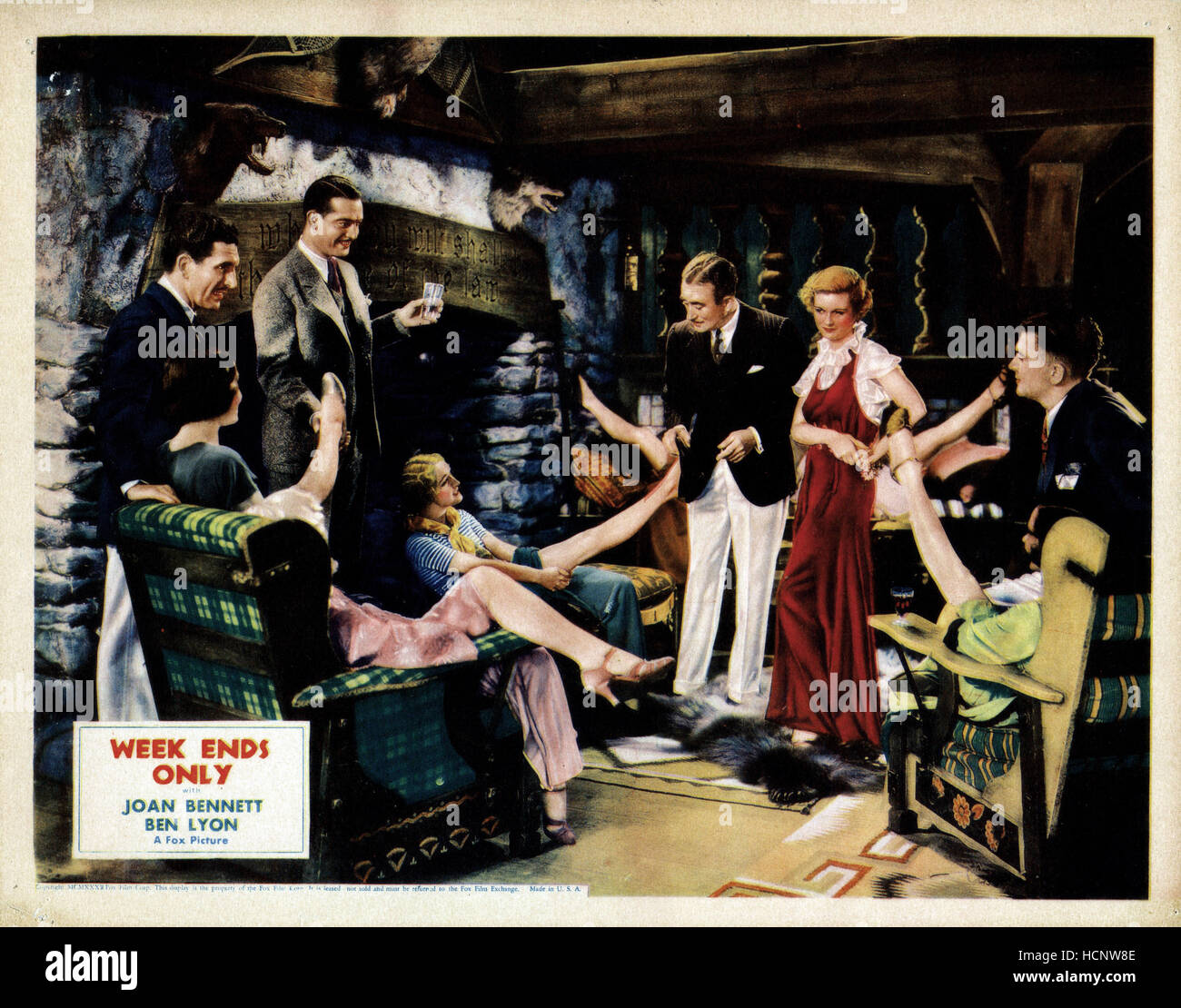 WEEK ENDS ONLY, Ben Lyon, Joan Bennett, 1932. TM & Copyright © 20th ...