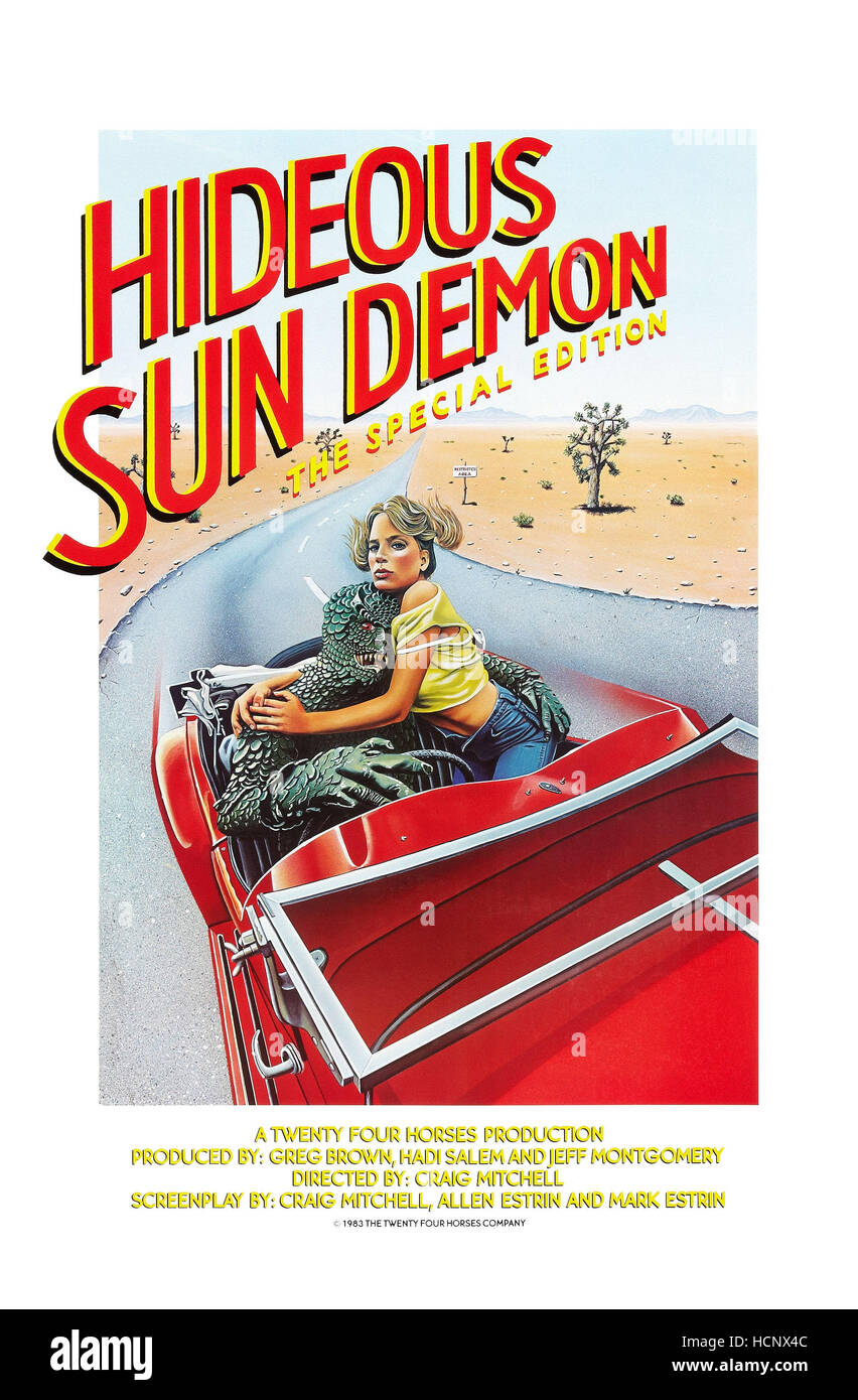 WHAT'S UP, HIDEOUS SUN DEMON, (aka HIDEOUS SUN DEMON), US poster art ...