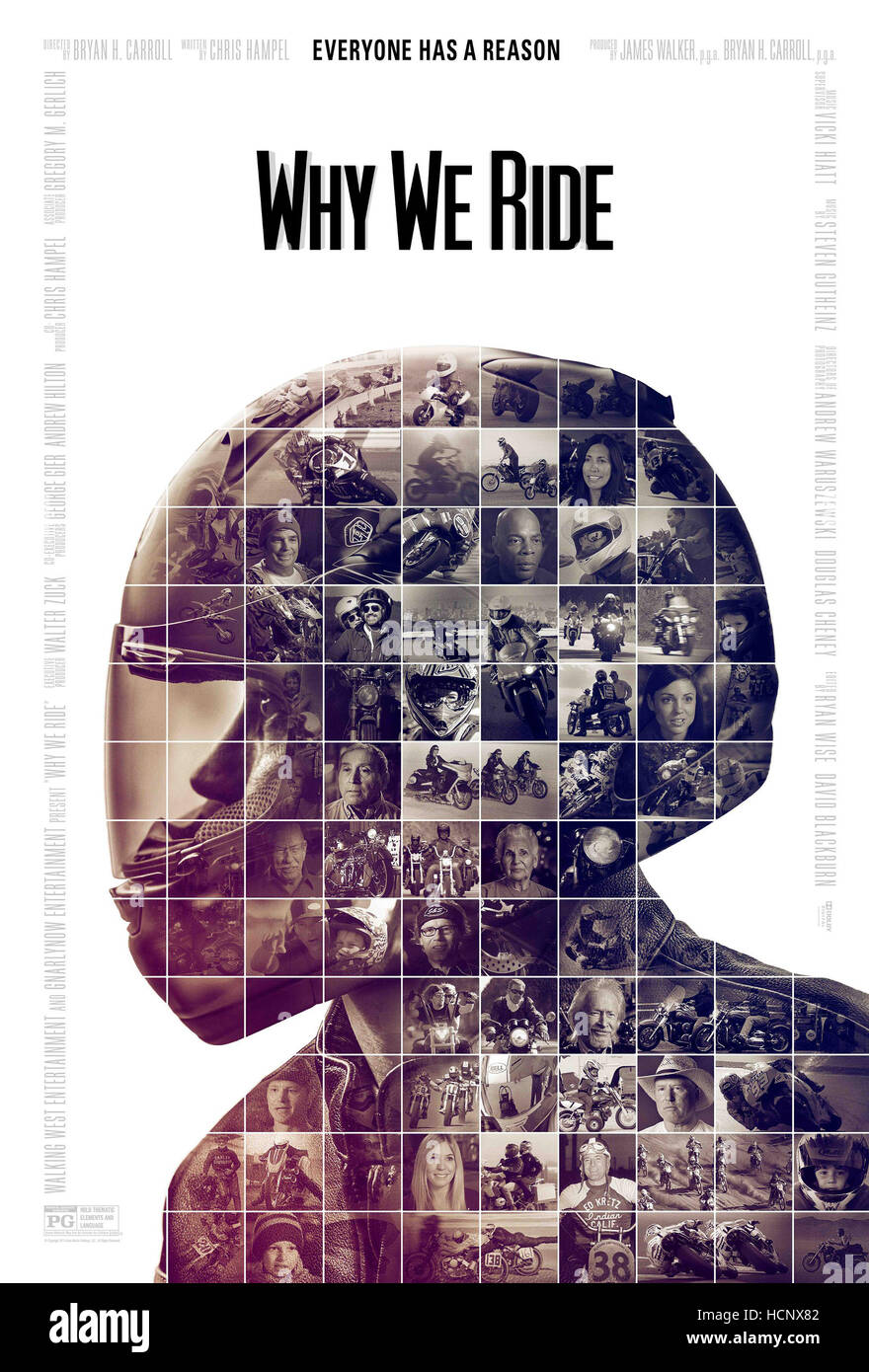 WHY WE RIDE, US poster art, 2013 Stock Photo - Alamy