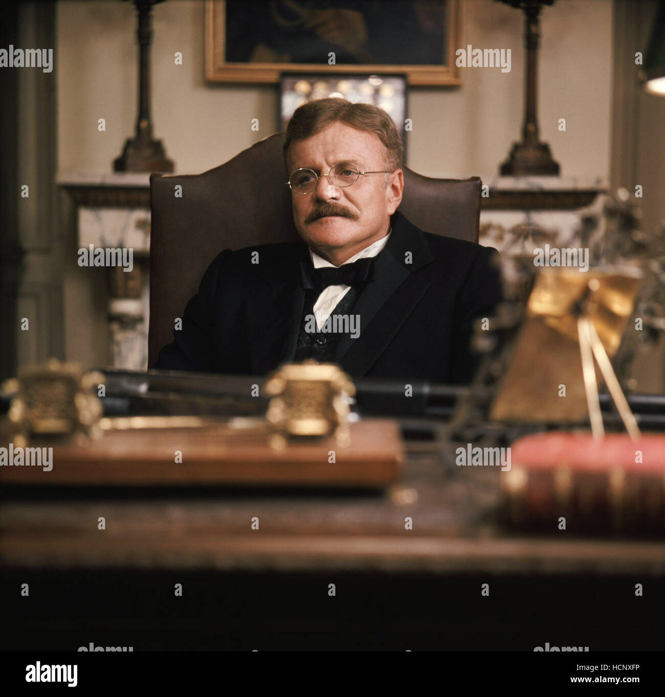 THE WIND AND THE LION, Brian Keith as Theodore Roosevelt, 1975 Stock ...