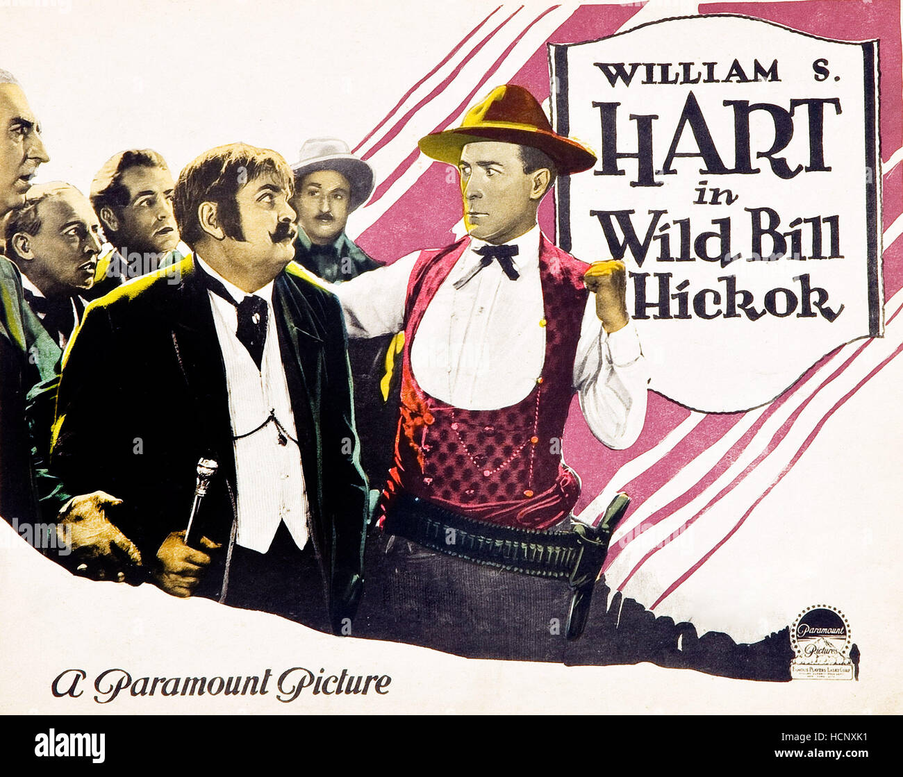 WILD BILL HICKOK, far right: William S. Hart on lobbycard, 1923 Stock Photo - Alamy