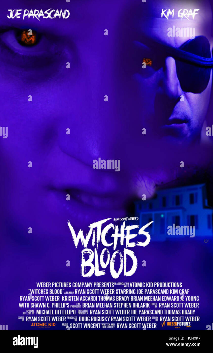 WITCHES BLOOD, poster, from left: Joe Parascand, Kimberly Graf, 2014 ...