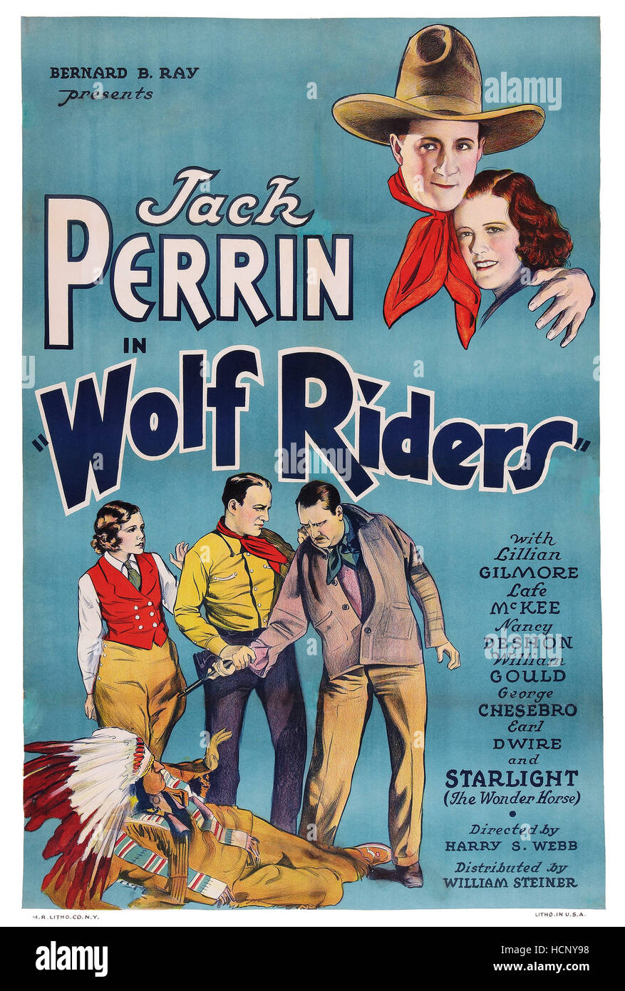 WOLF RIDERS, US poster art, top from left: Jack Perrin, Lillian Gilmore ...
