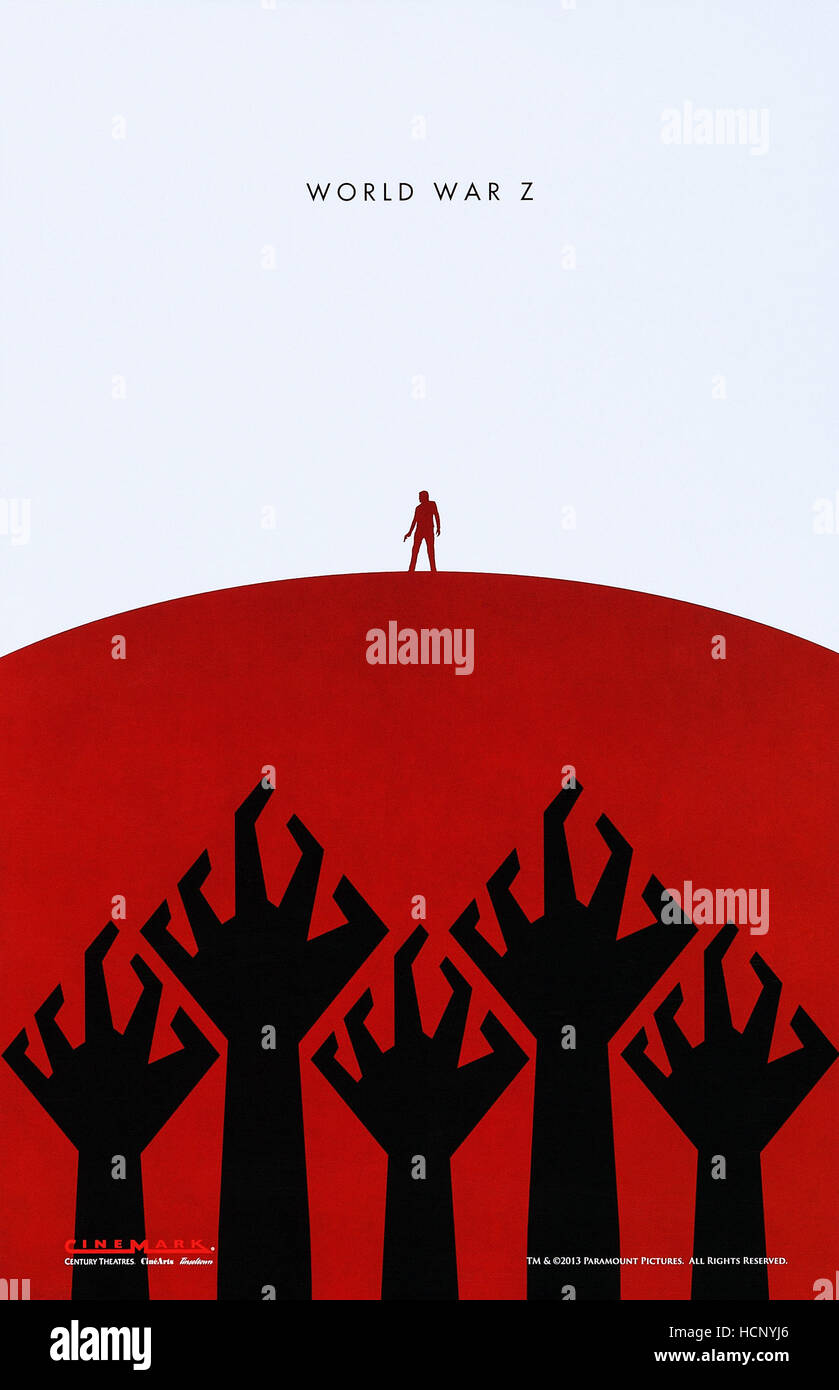 WORLD WAR Z, US poster art, 2013. ©Paramount Pictures/courtesy Everett ...