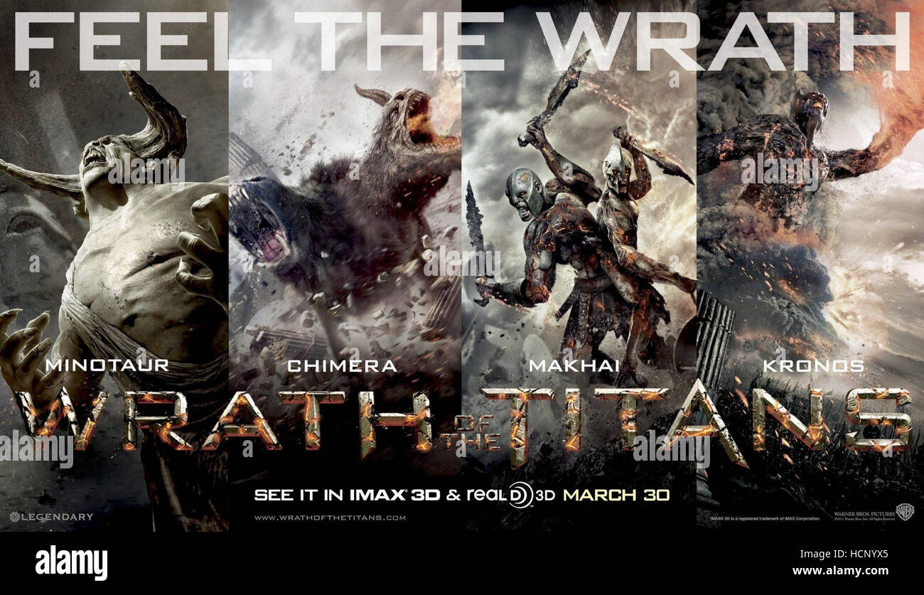 WRATH OF THE TITANS, US advance poster art, 2012. ©Warner Bros ...