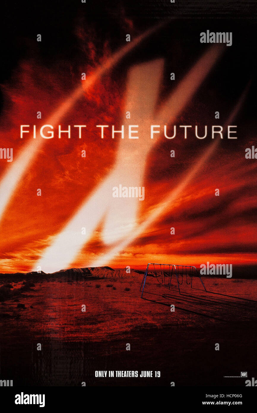 THE X-FILES MOVIE, US advance poster art, 1998. TM and Copyright ©20th ...
