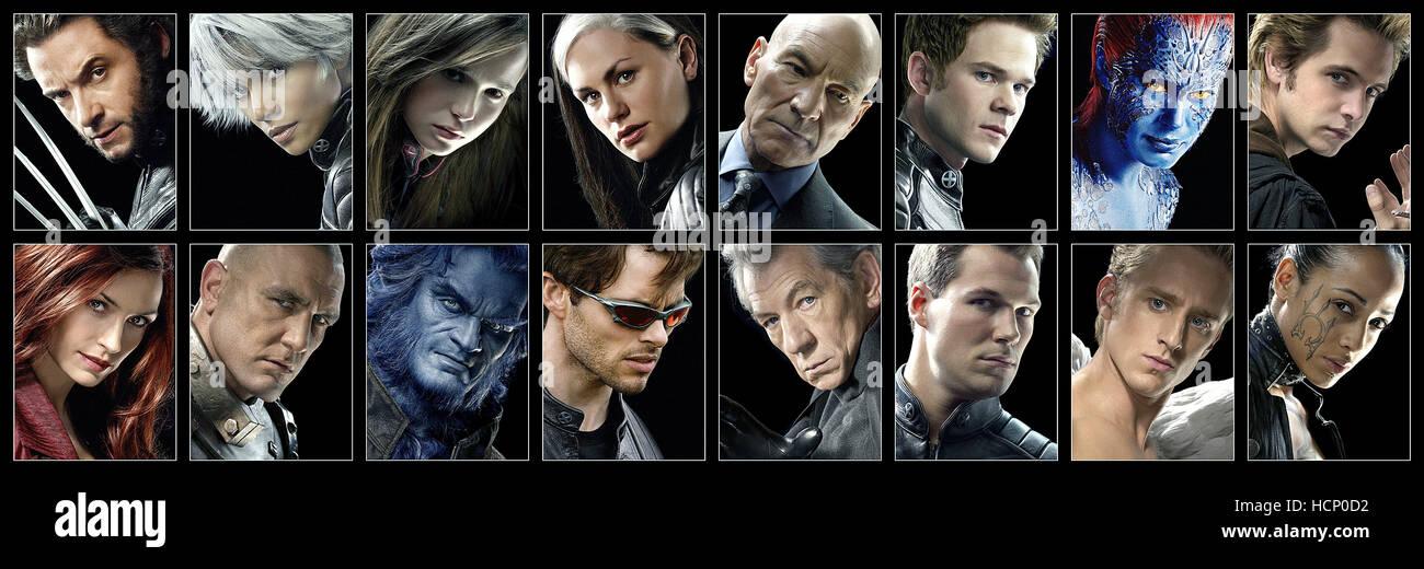 X-MEN: THE LAST STAND, clockwise from top left: Hugh Jackman, Halle ...