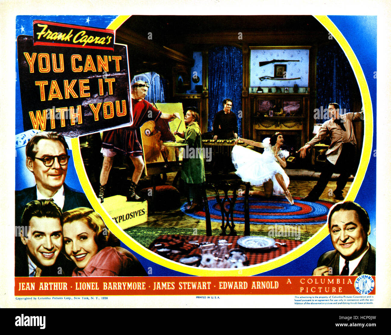 YOU CAN'T TAKE IT WITH YOU, outside, from top, Lionel Barrymore, James ...