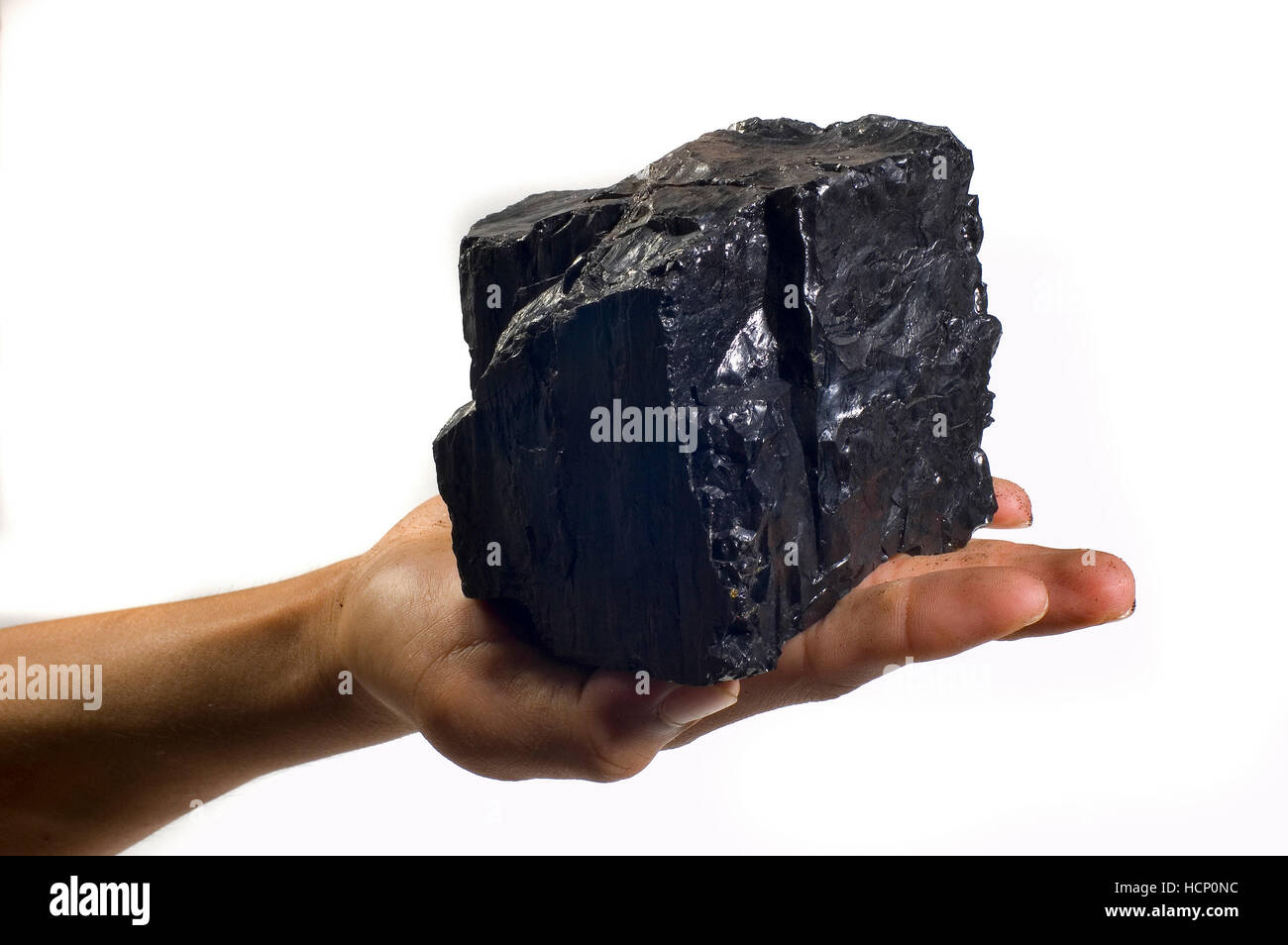 Coal on Isolated White Background Stock Photo - Alamy