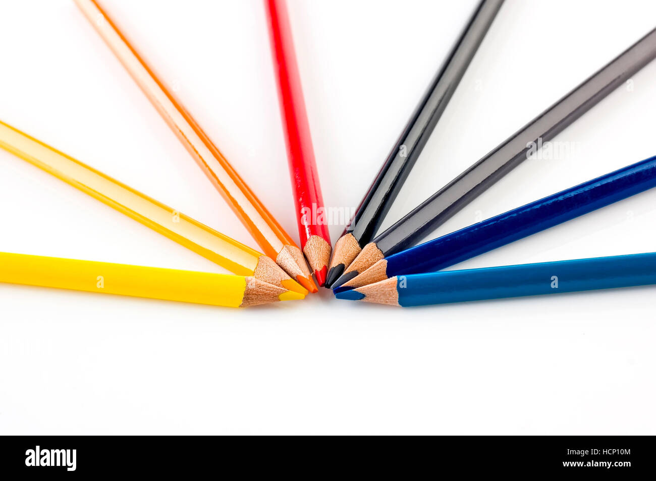 Coloring pencil drawing Cut Out Stock Images & Pictures - Alamy