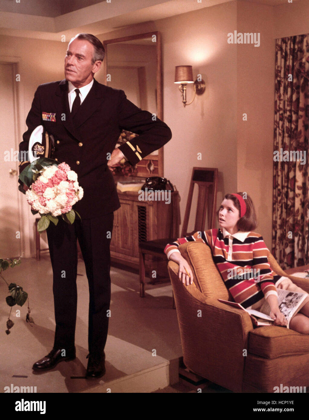 YOURS, MINE AND OURS, from left: Henry Fonda, Morgan Brittany (billed ...