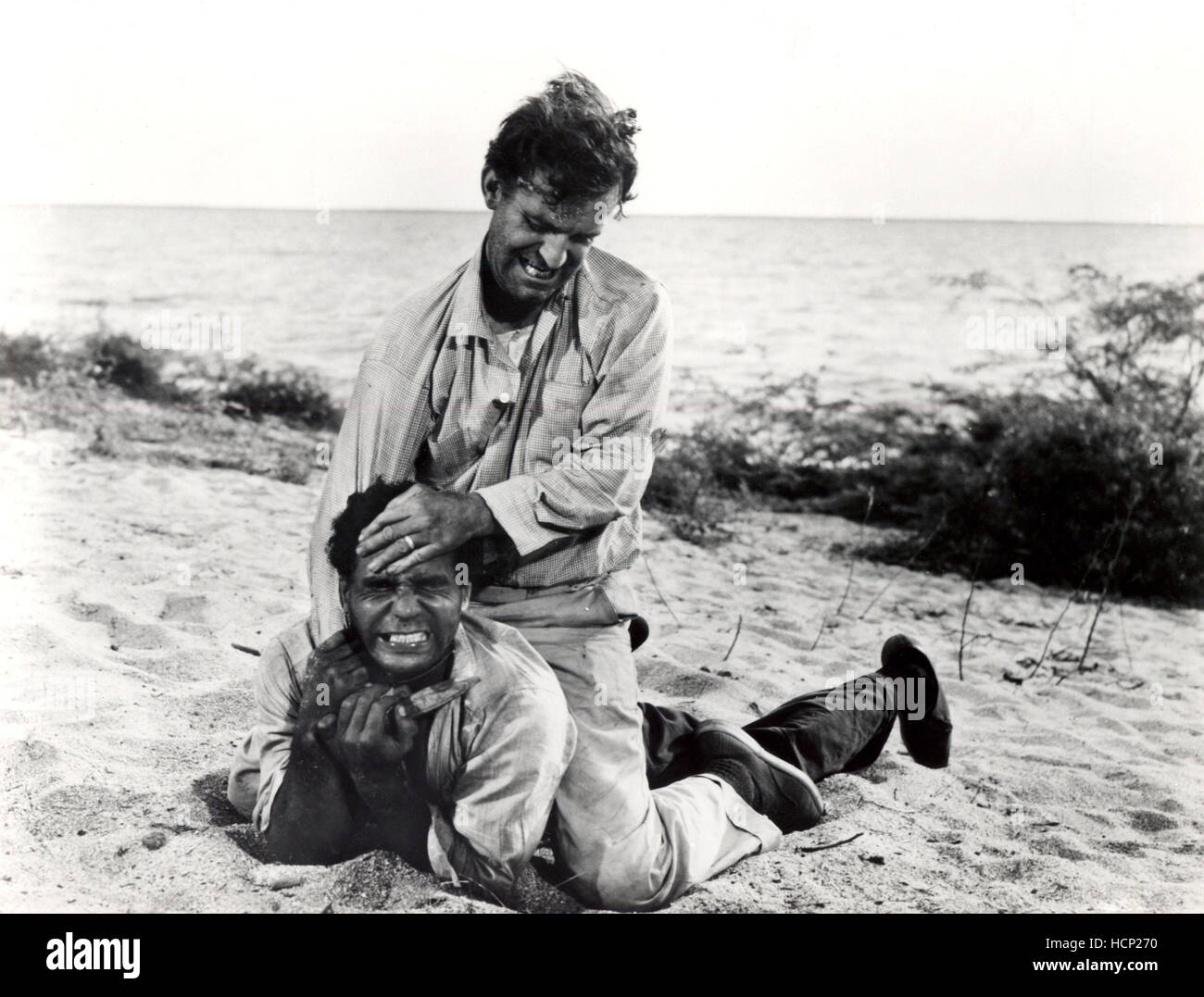 THE YOUNG ONE, top to bottom: Zachary Scott, Bernie Hamilton, 1960 ...