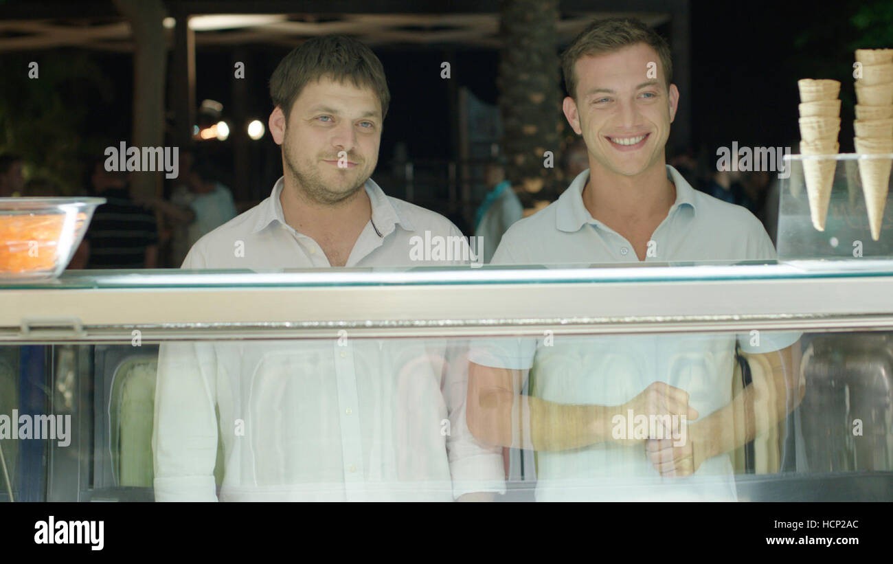 YOSSI, (aka HA-SIPPUR SHEL YOSSI), from left: Ohad Knoller, Oz Zehavi ...