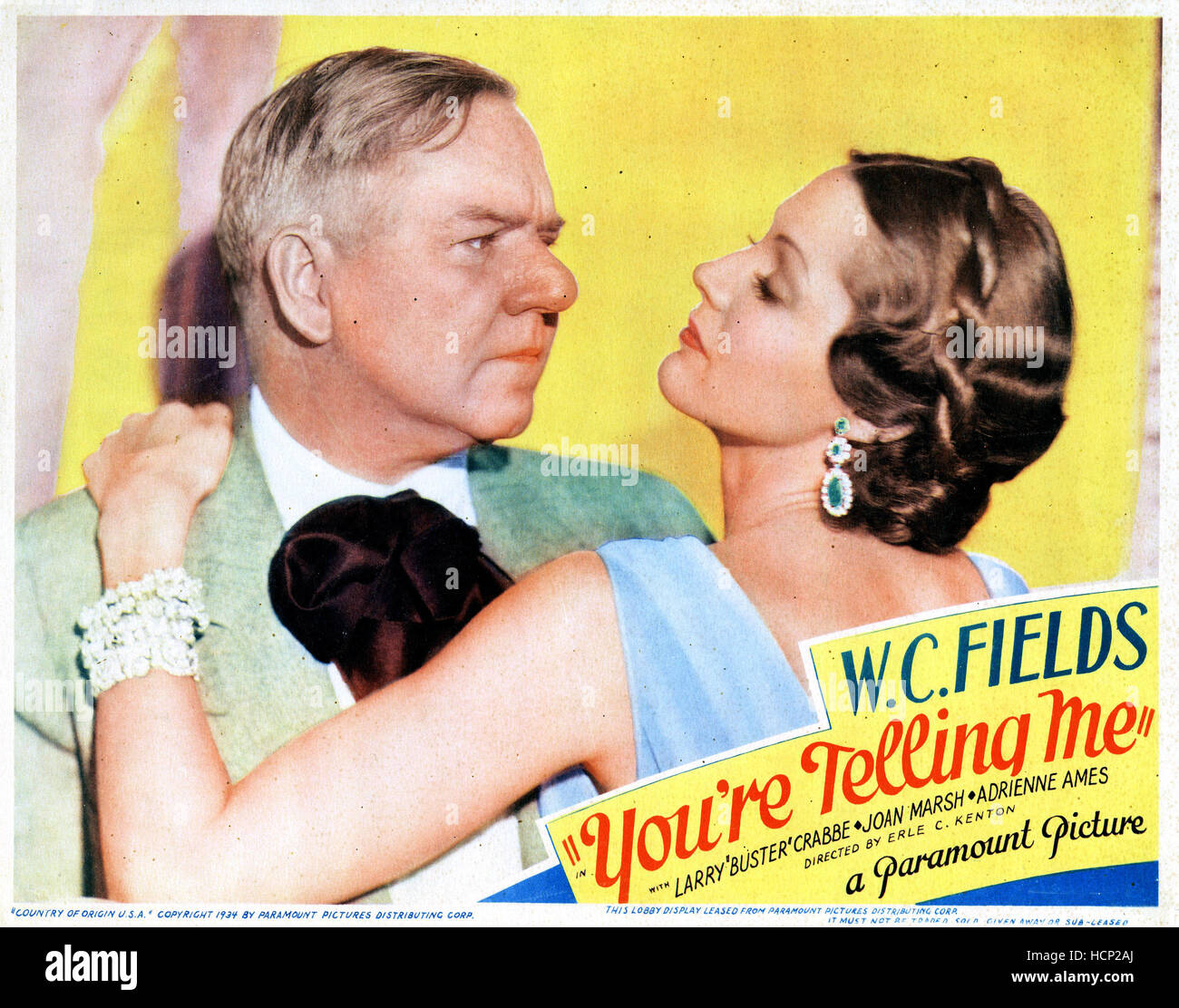 YOU'RE TELLING ME!, from left, W.C. Fields, Adrienne Ames, 1934 Stock Photo - Alamy