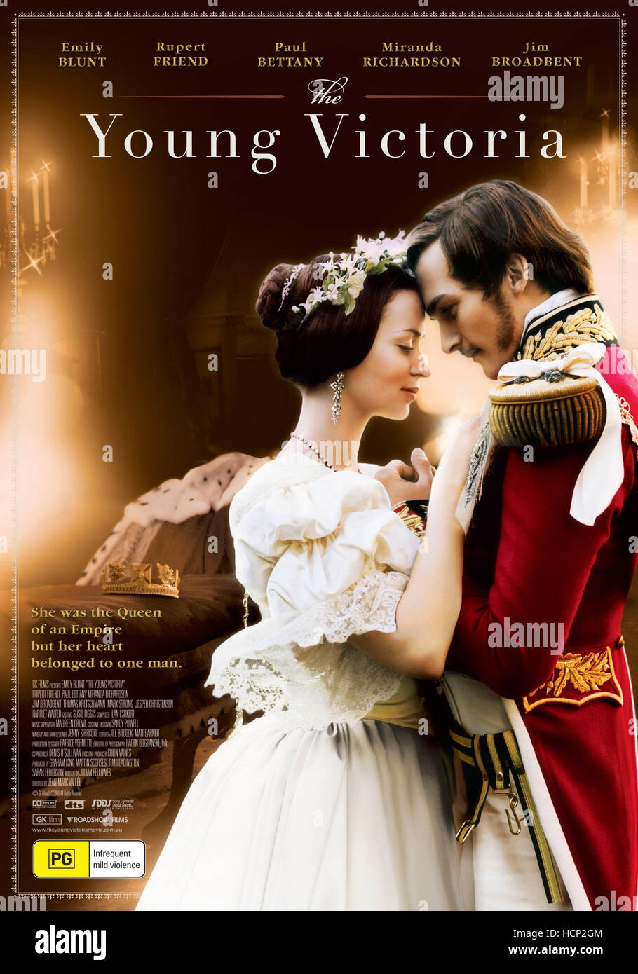 THE YOUNG VICTORIA, Australian poster art, from left: Emily Blunt, as ...