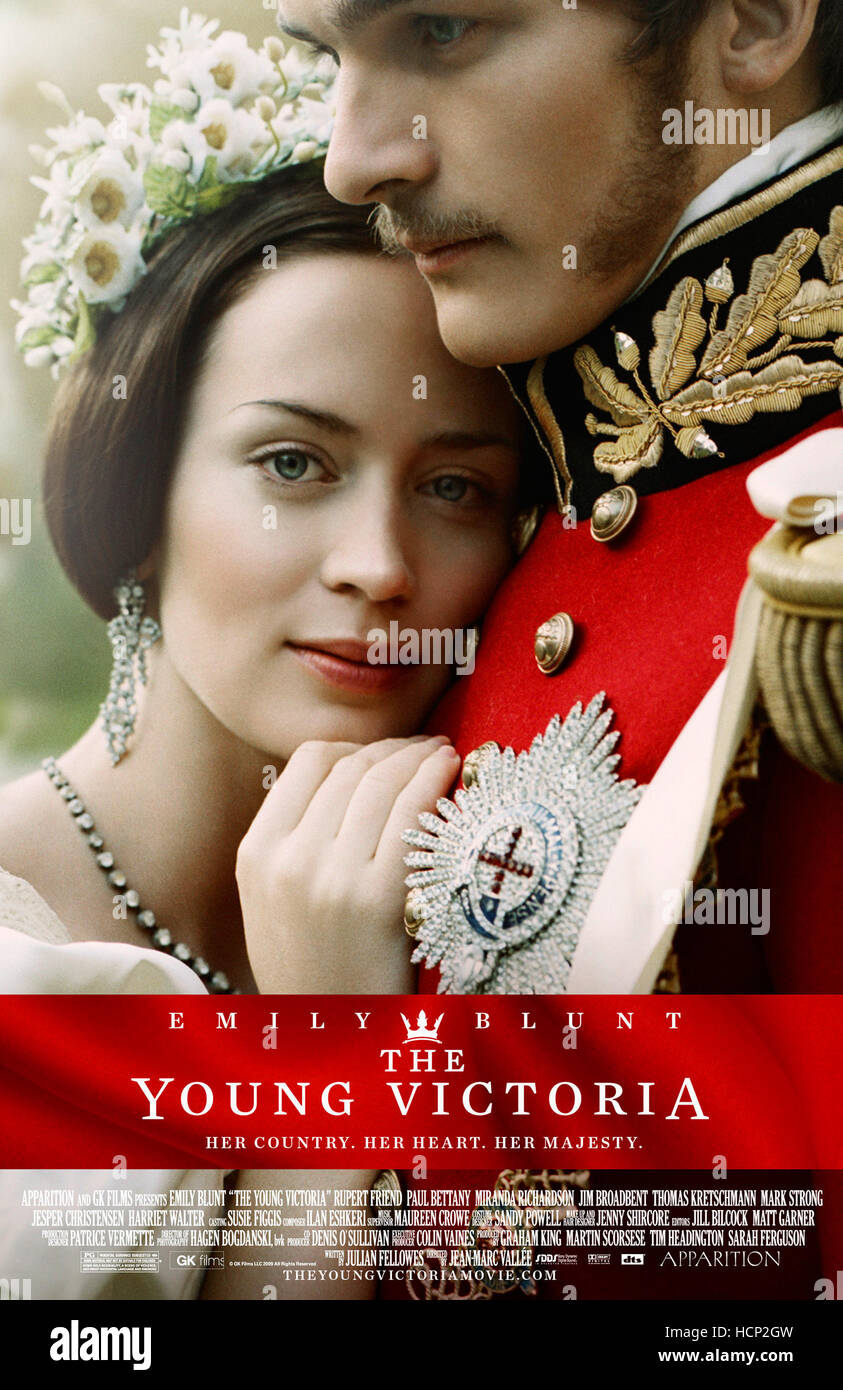 THE YOUNG VICTORIA, from left: Emily Blunt, as Victoria, Rupert Friend ...