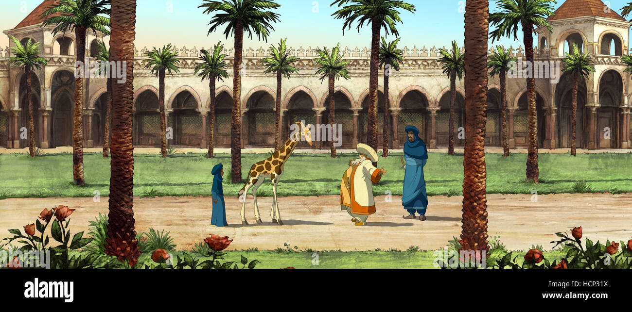ZARAFA, from left: Maki, Zarafa, the Pasha, Hassan, 2012. © Gkids ...