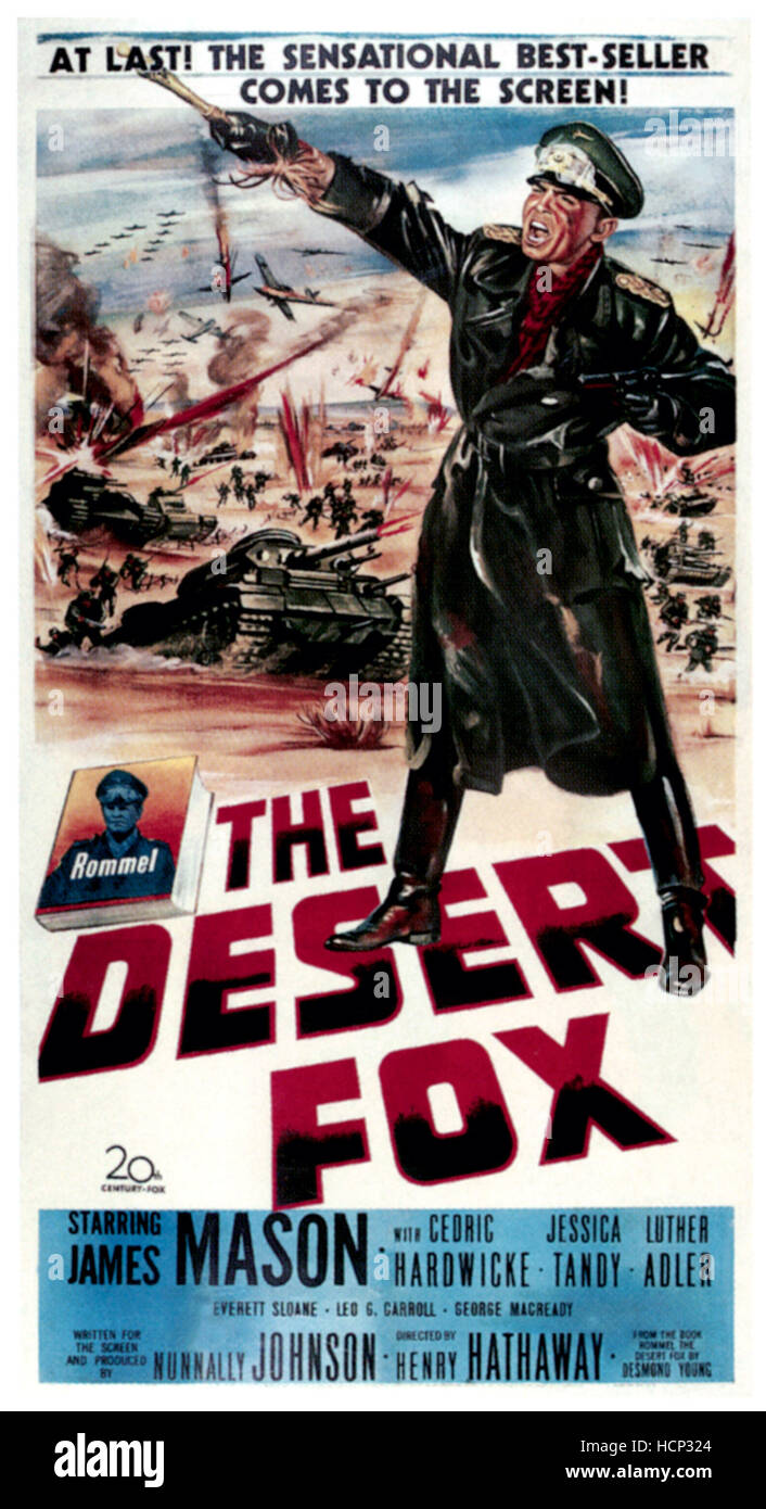 THE DESERT FOX, James Mason, 1951, TM & Copyright (c) 20th Century Fox ...