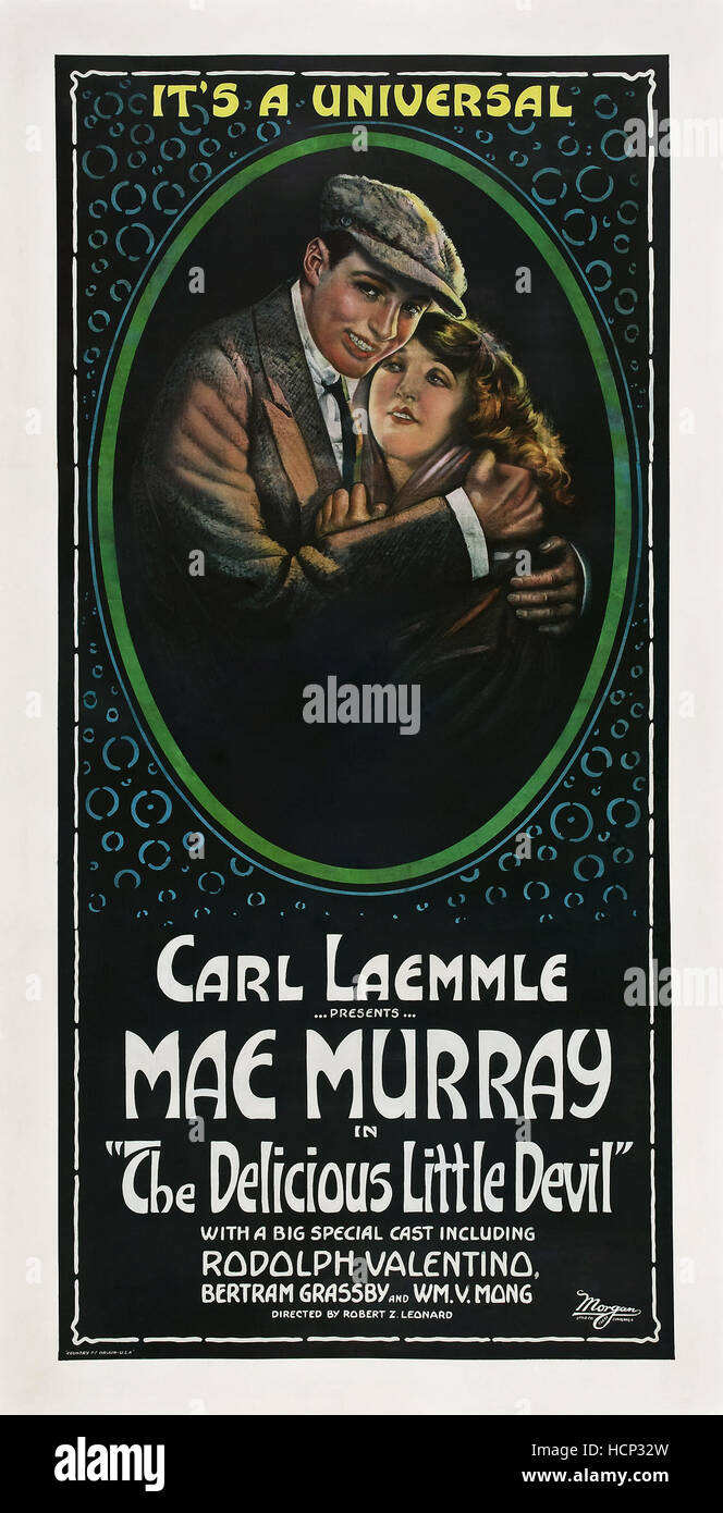 THE DELICIOUS LITTLE DEVIL, US poster art, Rudolph Valentino, Mae ...