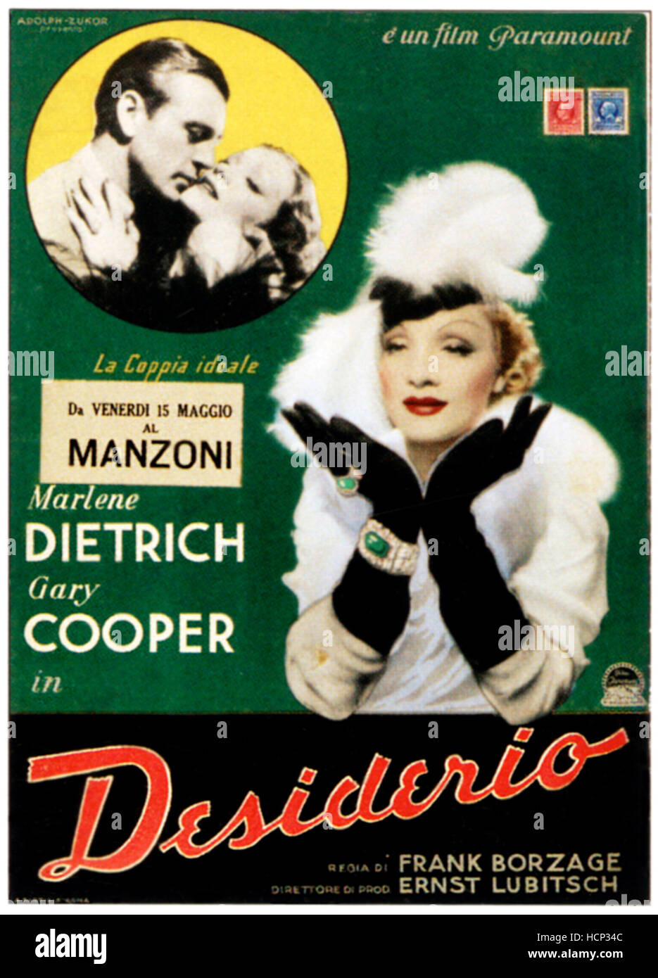 DESIRE (aka DESIDERIO), top from left: Gary Cooper, Marlene Dietrich on ...