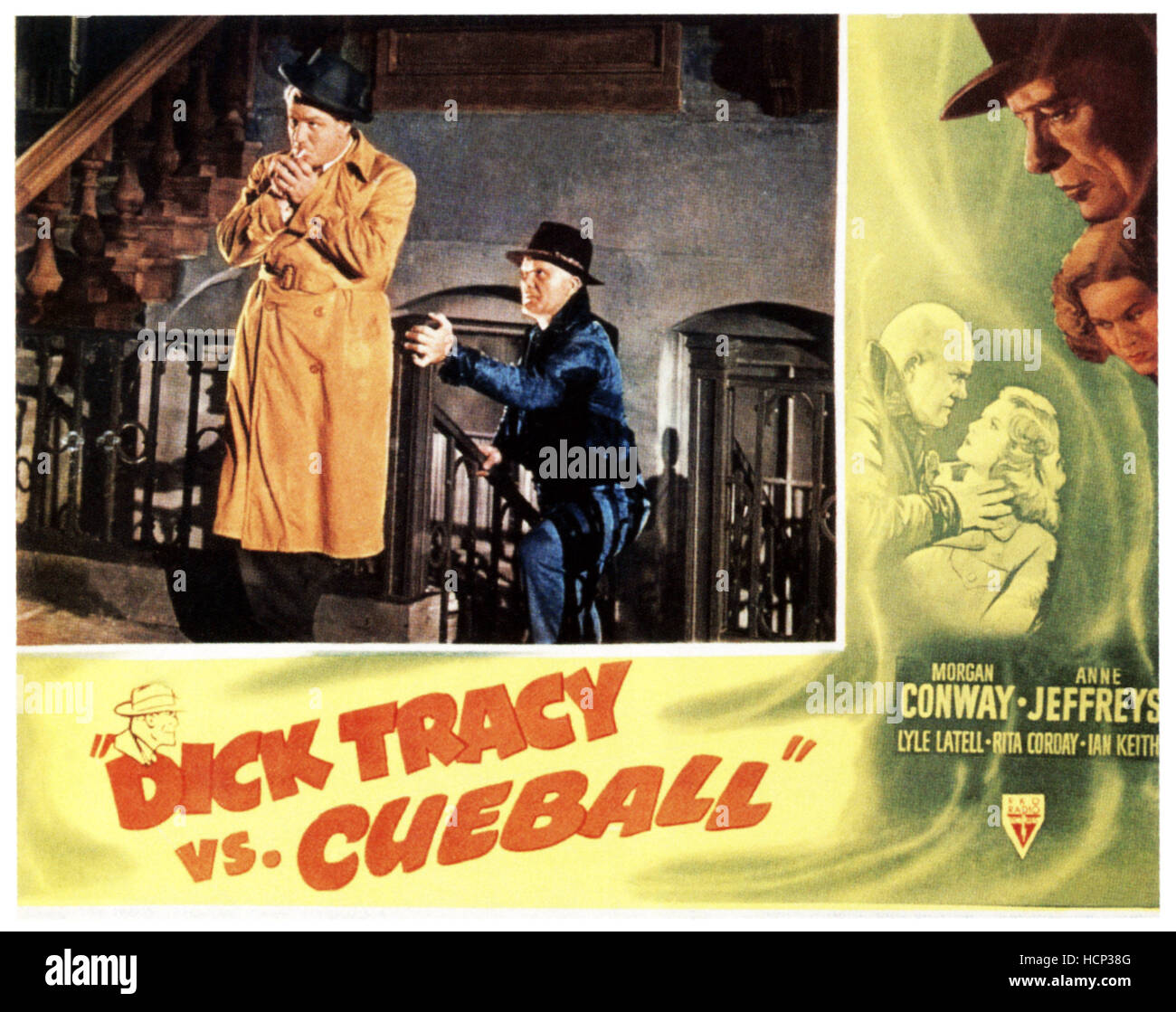 DICK TRACY VS. CUEBALL, inset from left: Morgan Conway, Dick Wessel ...