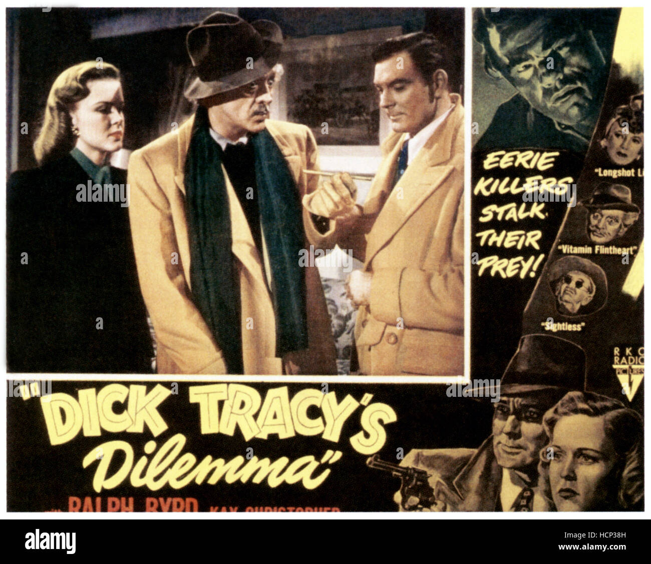 DICK TRACY'S DILEMMA, inset from left: Kay Christopher, Ian Keith ...