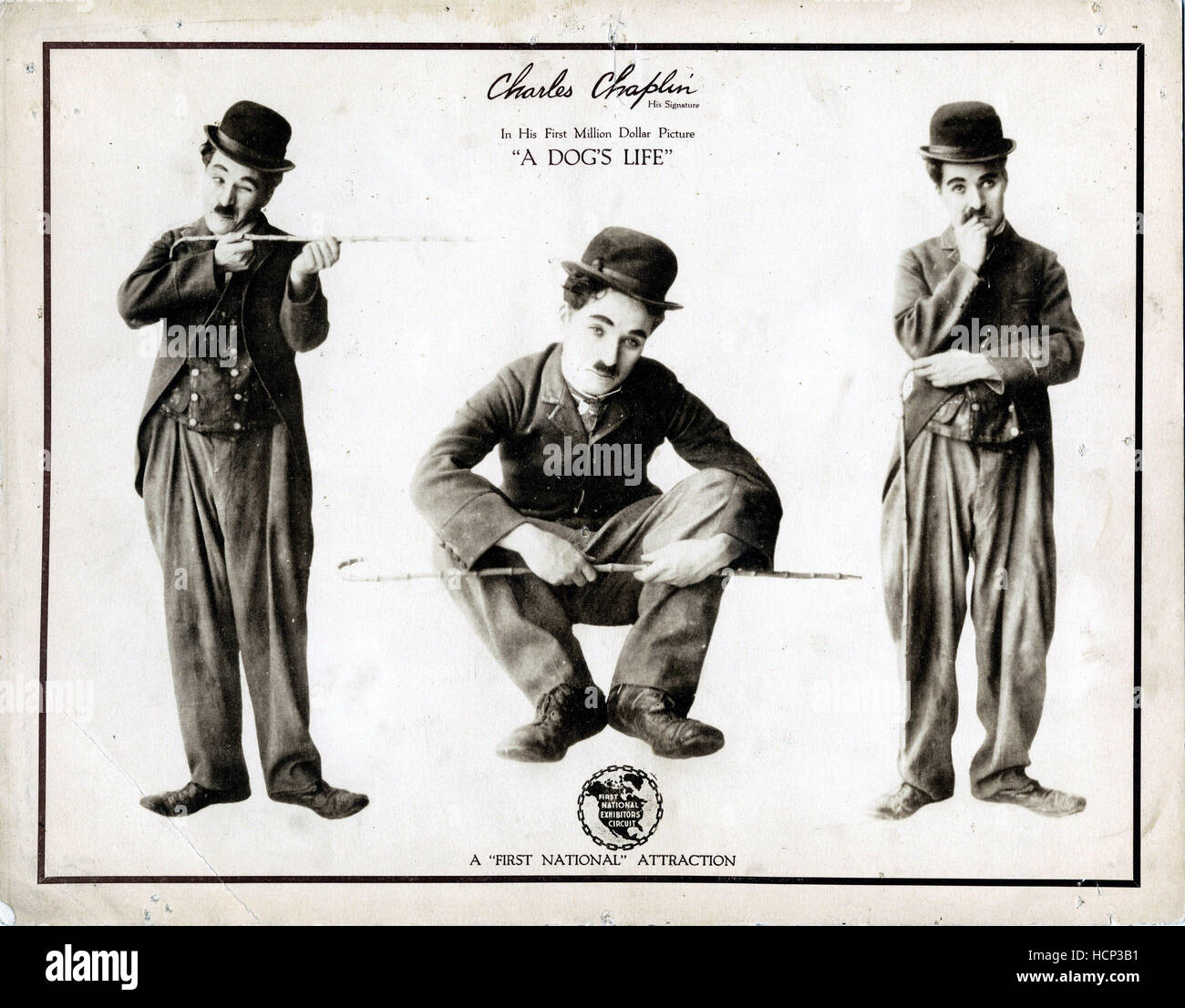 A DOG'S LIFE, Charlie Chaplin, lobbycard, 1918 Stock Photo - Alamy