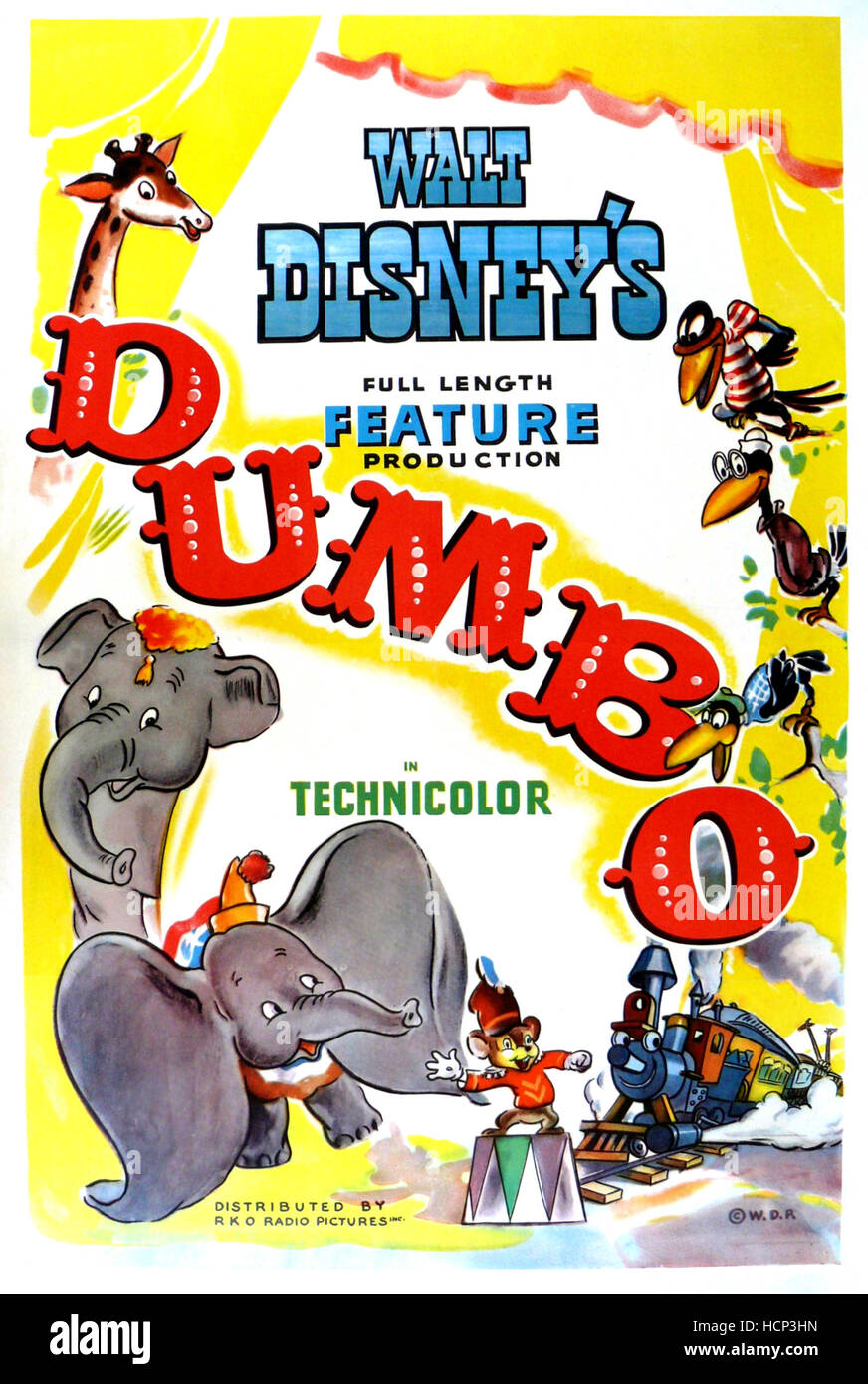 DUMBO, from bottom left: Mrs. Jumbo, Dumbo, Timothy Mouse, 1941 Stock ...
