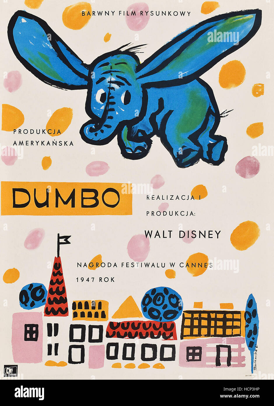 DUMBO, Dumbo on 1961 Polish poster art, 1941 Stock Photo - Alamy