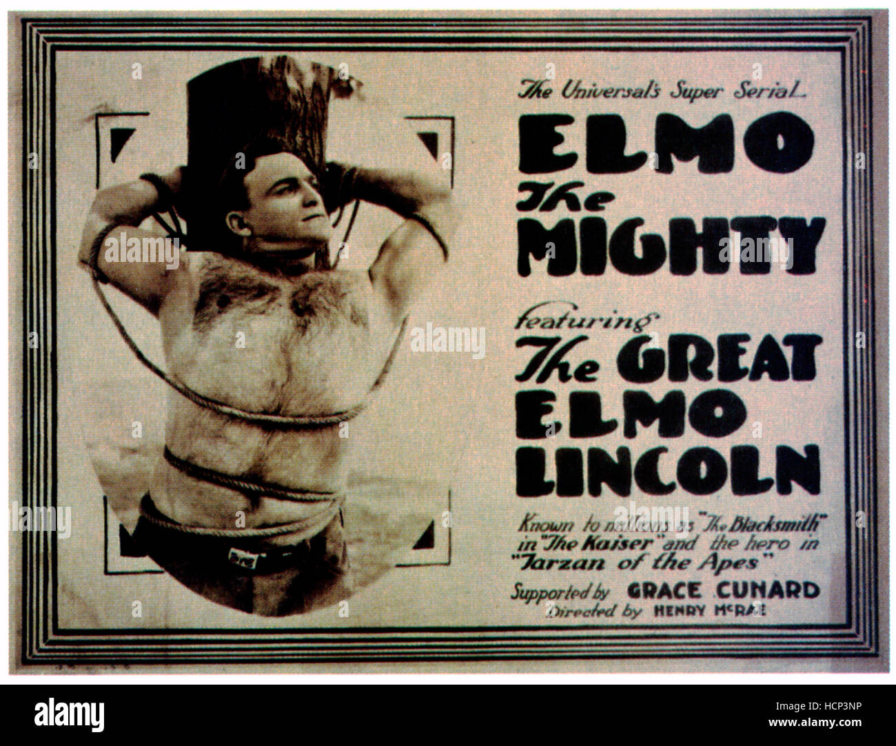 ELMO THE MIGHTY, Elmo Lincoln, 1919 Stock Photo - Alamy