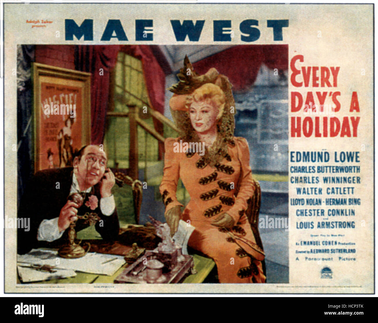 EVERY DAY'S A HOLIDAY, right: Mae West, 1937 Stock Photo - Alamy