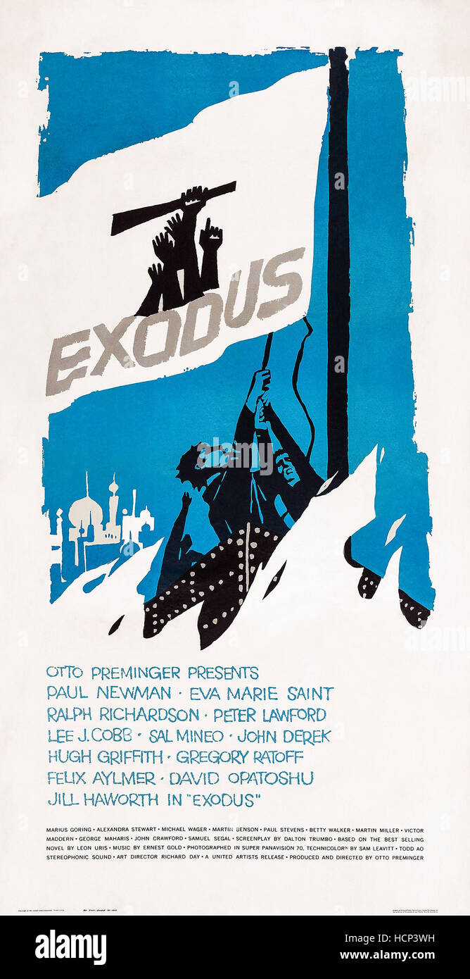 EXODUS, US poster art, 1960 Stock Photo - Alamy