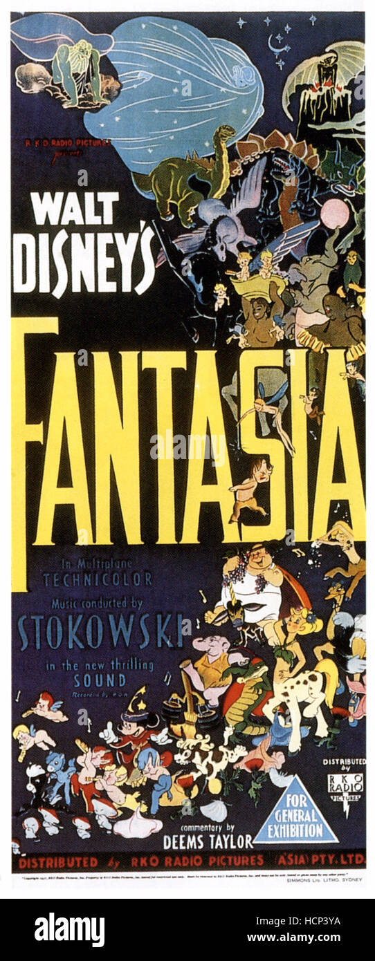FANTASIA, Mickey Mouse (bottom center), 1940 Stock Photo - Alamy