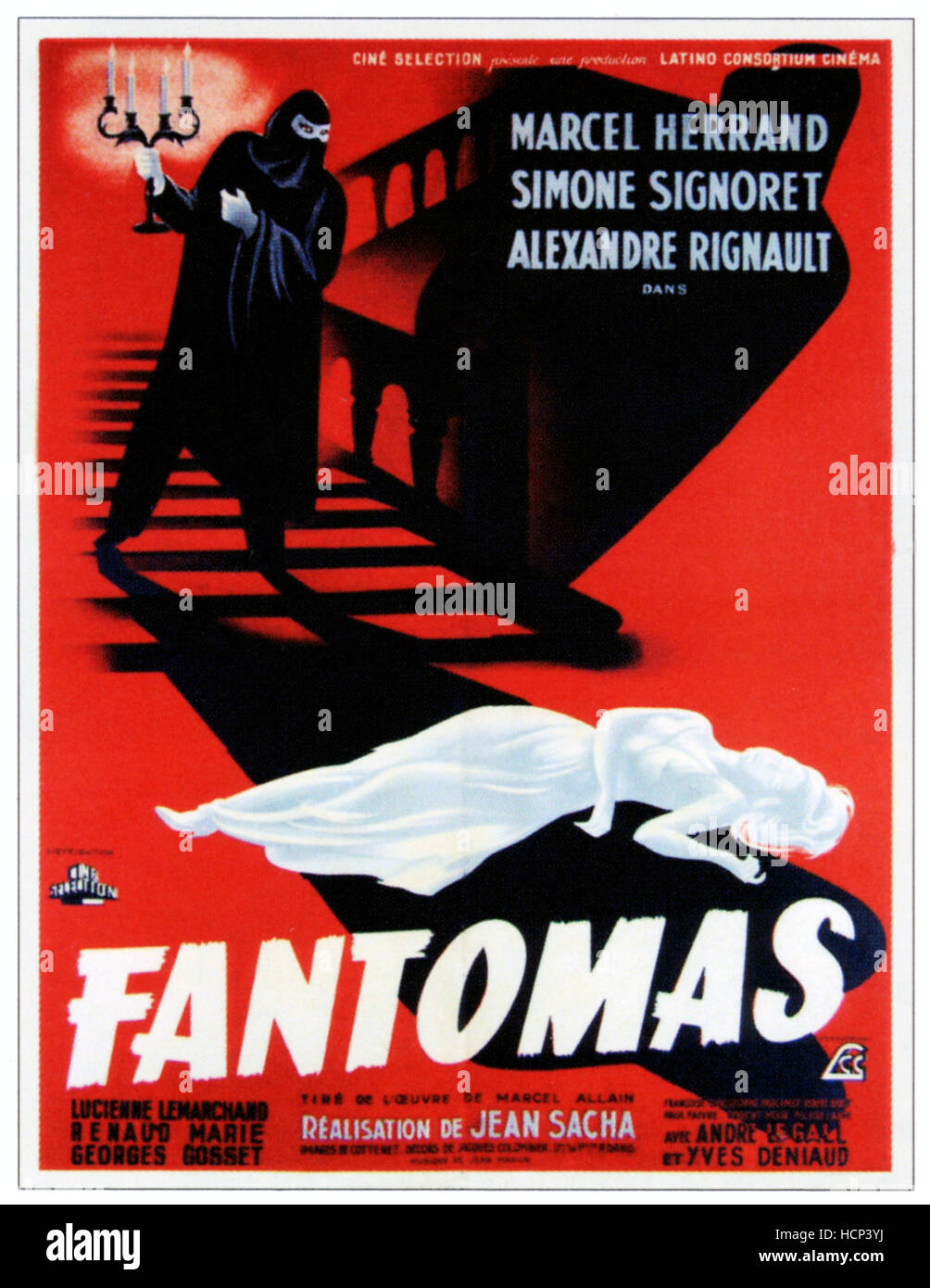 FANTOMAS, French poster art, 1947 Stock Photo - Alamy