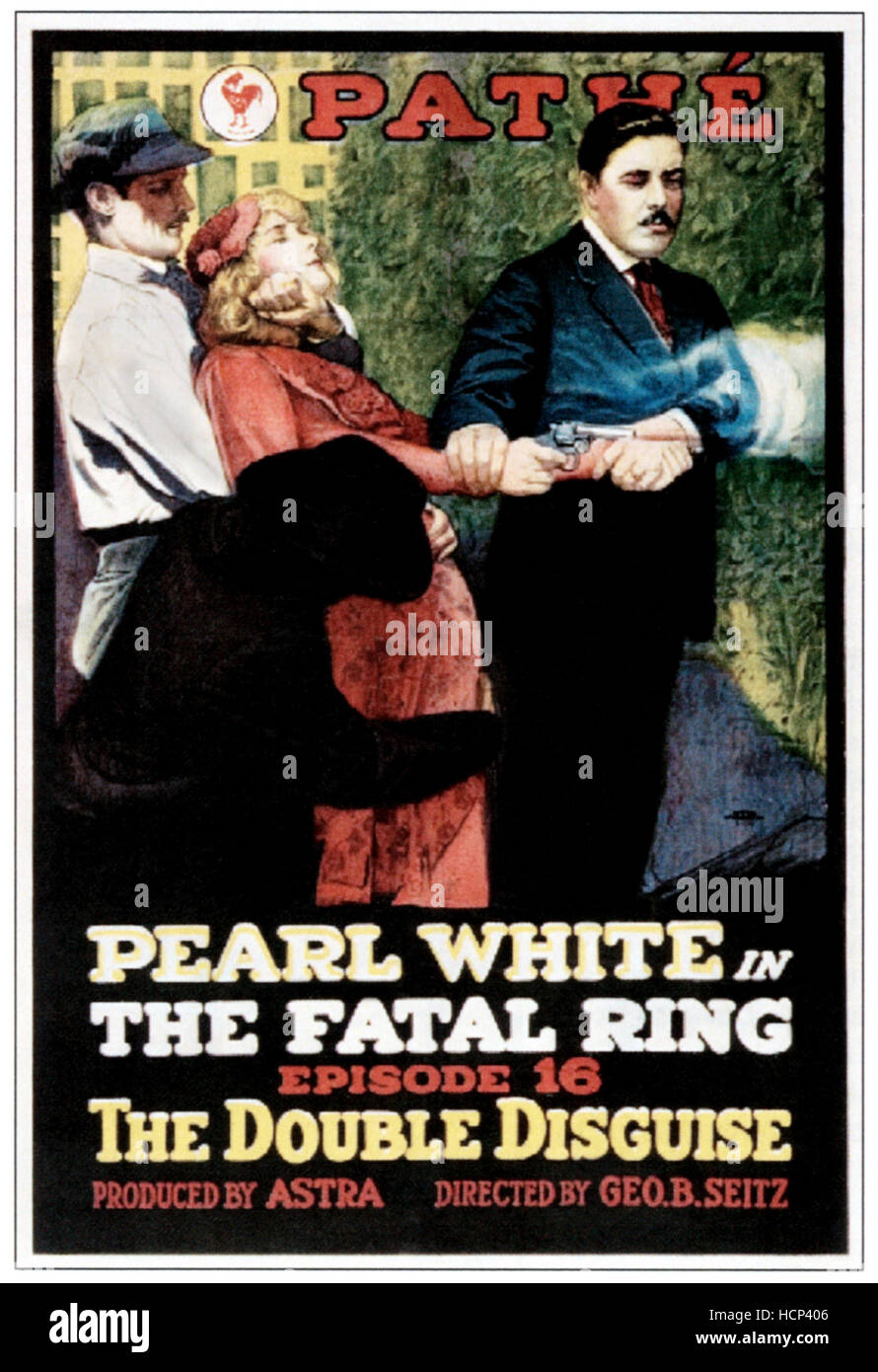 FATAL RING, center: Pearl White, far right: Warner Oland in 'Episode 16 ...