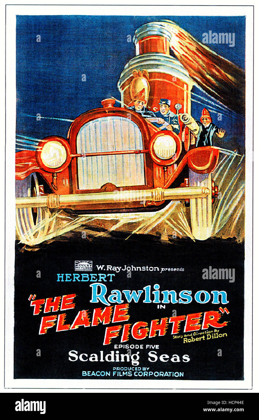 THE FLAME FIGHTER, 'Chapter Five: Scalding Seas', poster art, 1925 ...