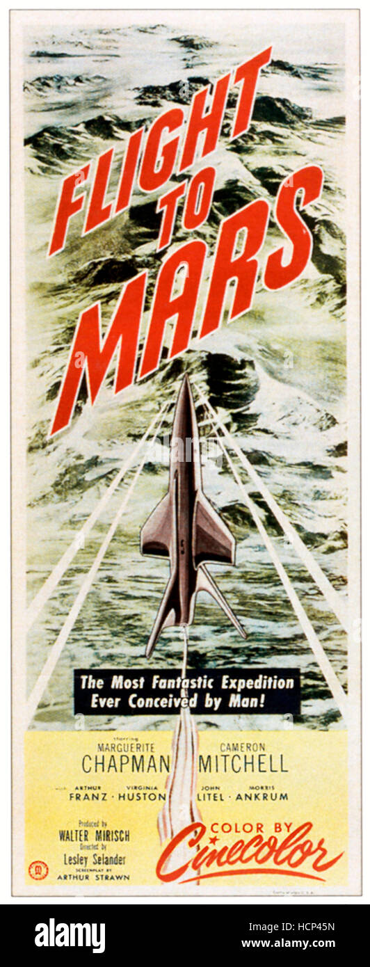 FLIGHT TO MARS, poster art, 1951 Stock Photo - Alamy