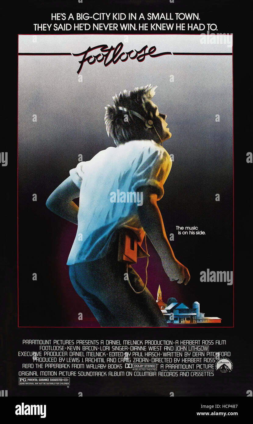 FOOTLOOSE, Kevin Bacon, 1984, ©Paramount Pictures/courtesy Everett ...