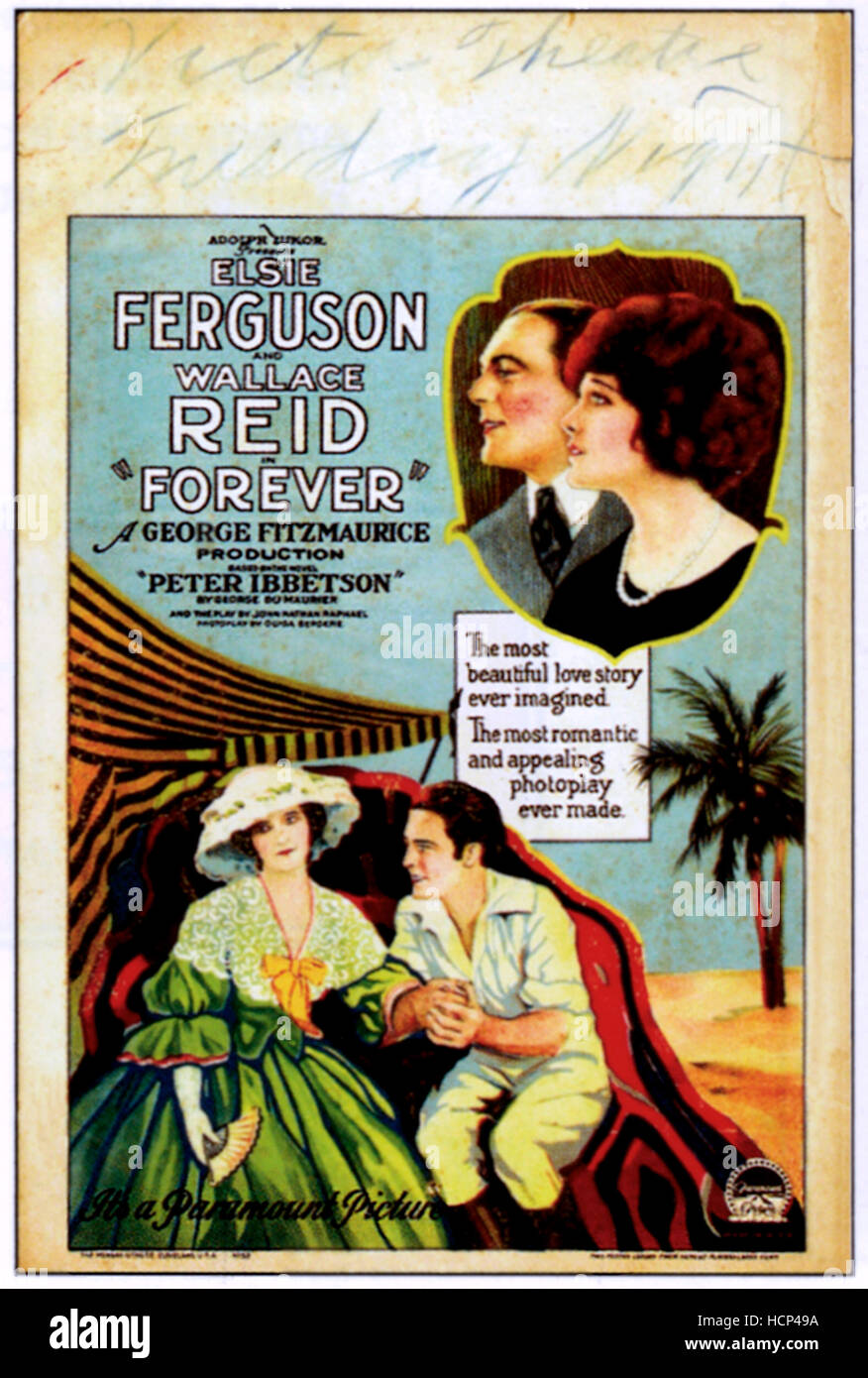 FOREVER, top from left: Wallace Reid, Elsie Ferguson, bottom from left: Eslie Ferguson, Wallace ...