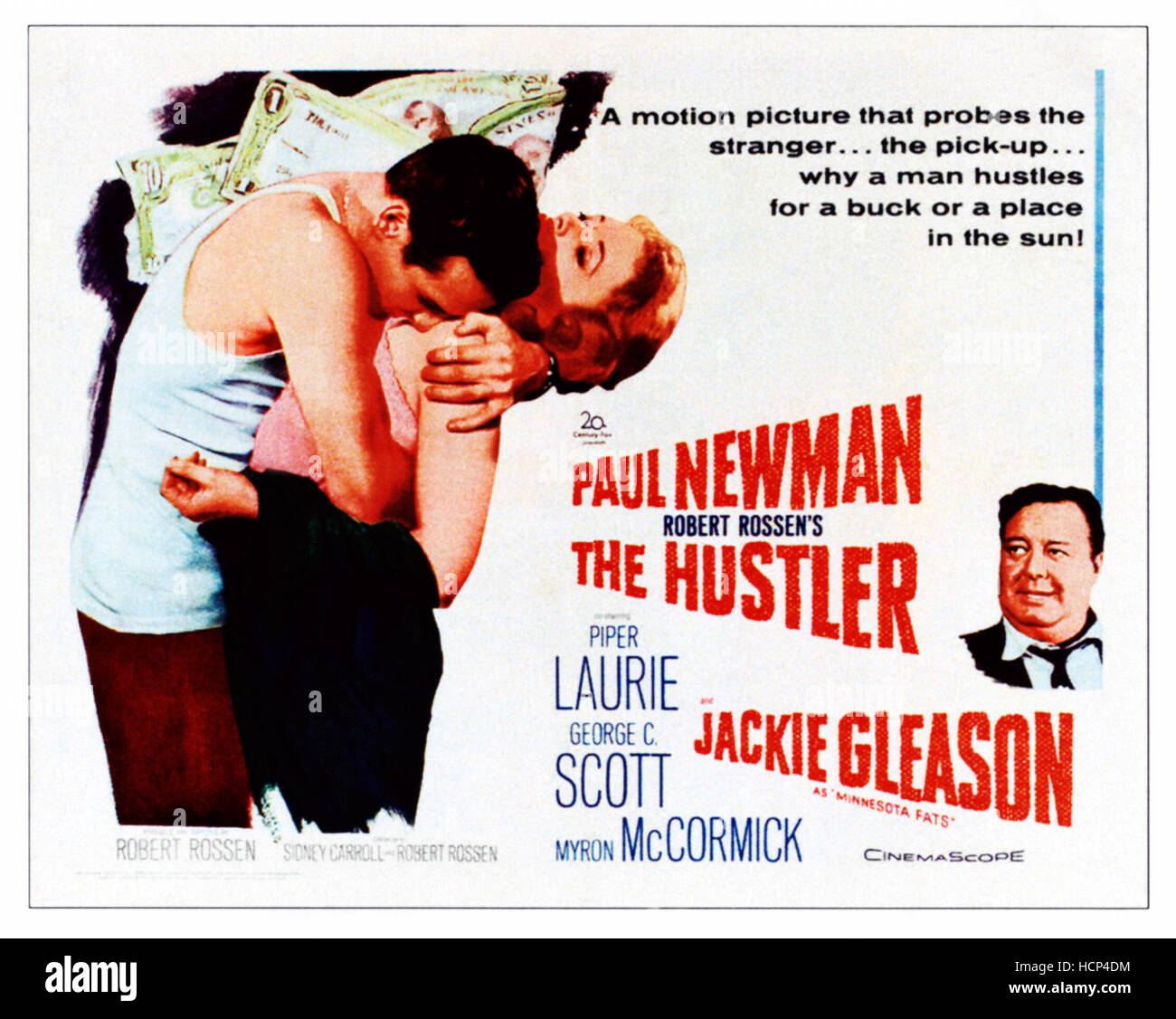 THE HUSTLER, from left: Paul Newman, Piper Laurie, Jackie Gleason on ...