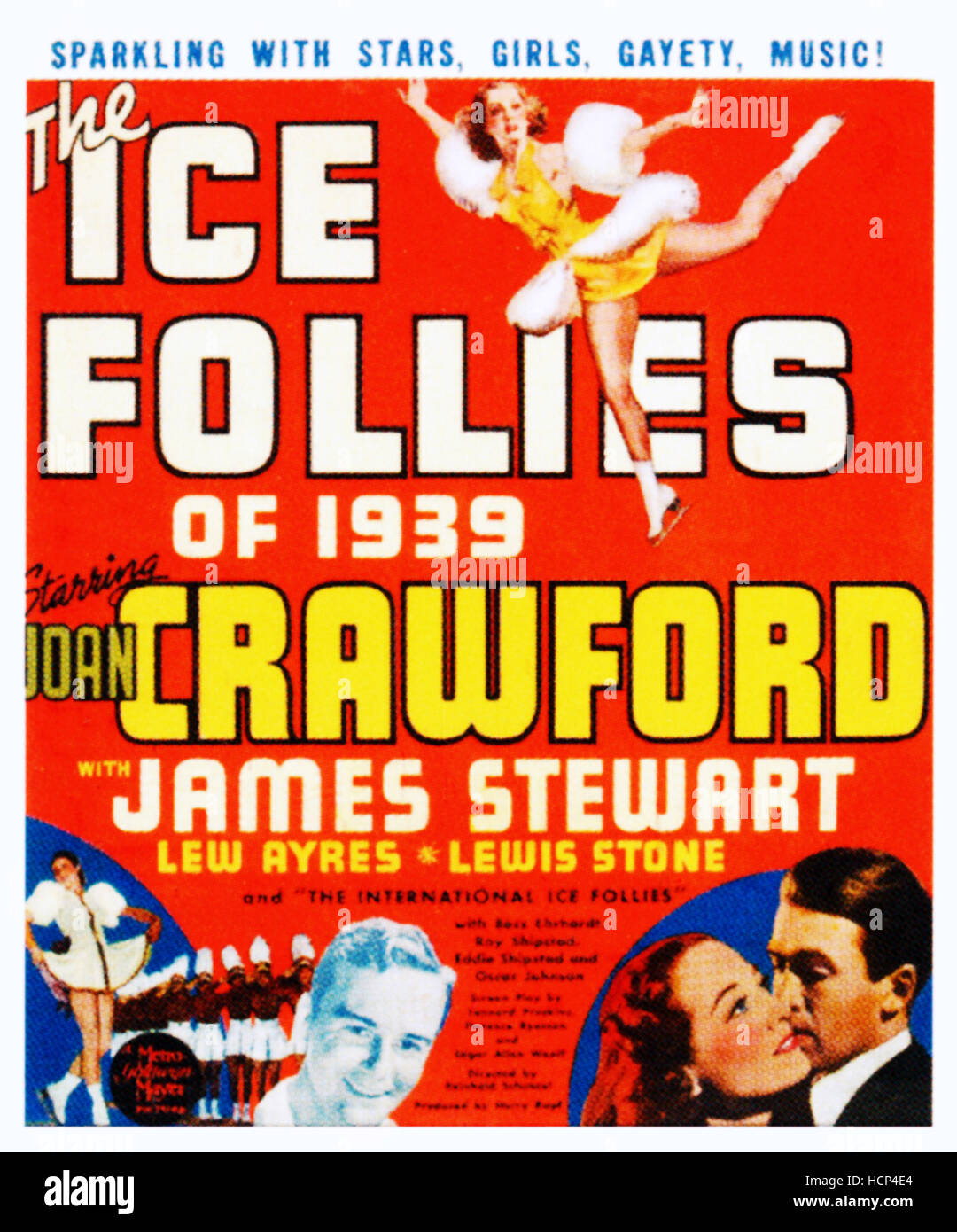 THE ICE FOLLIES OF 1939, bottom l-r: Lew Ayres, Joan Crawford, James ...
