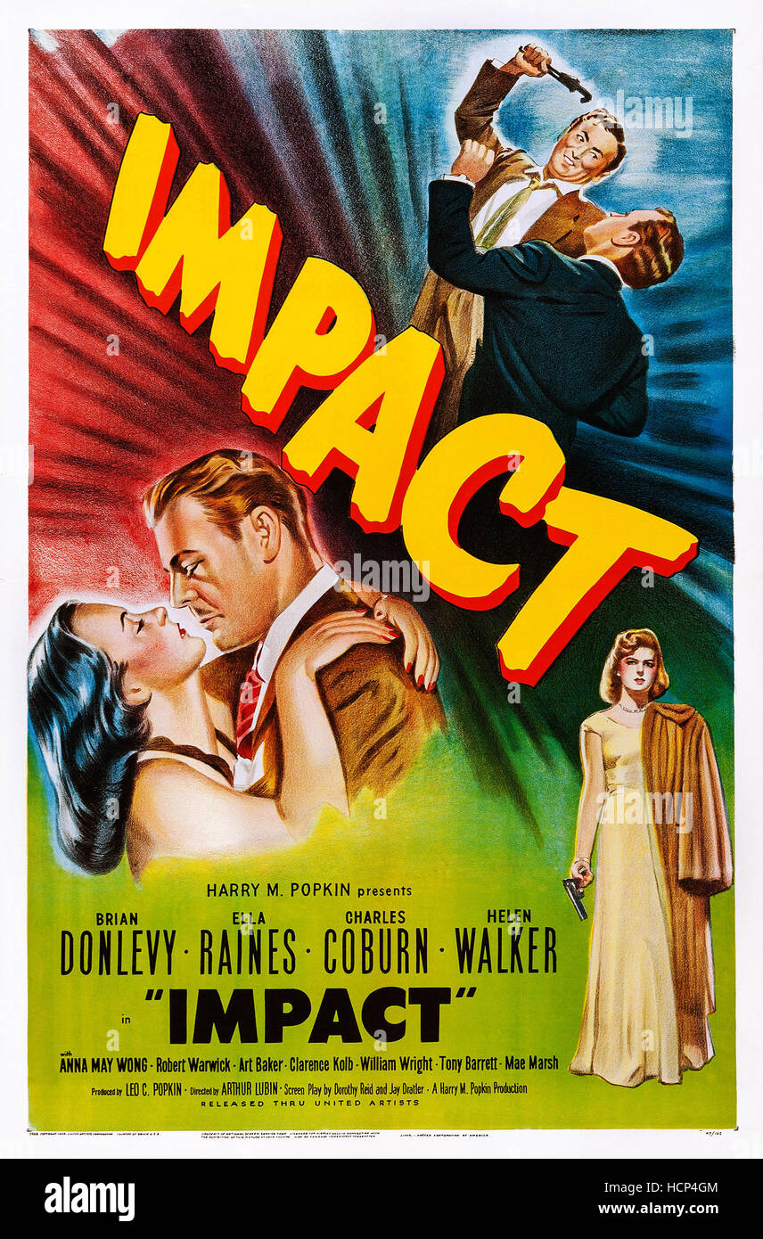 IMPACT, bottom from left: Ella Raines, Brian Donlevy, Helen Walker ...